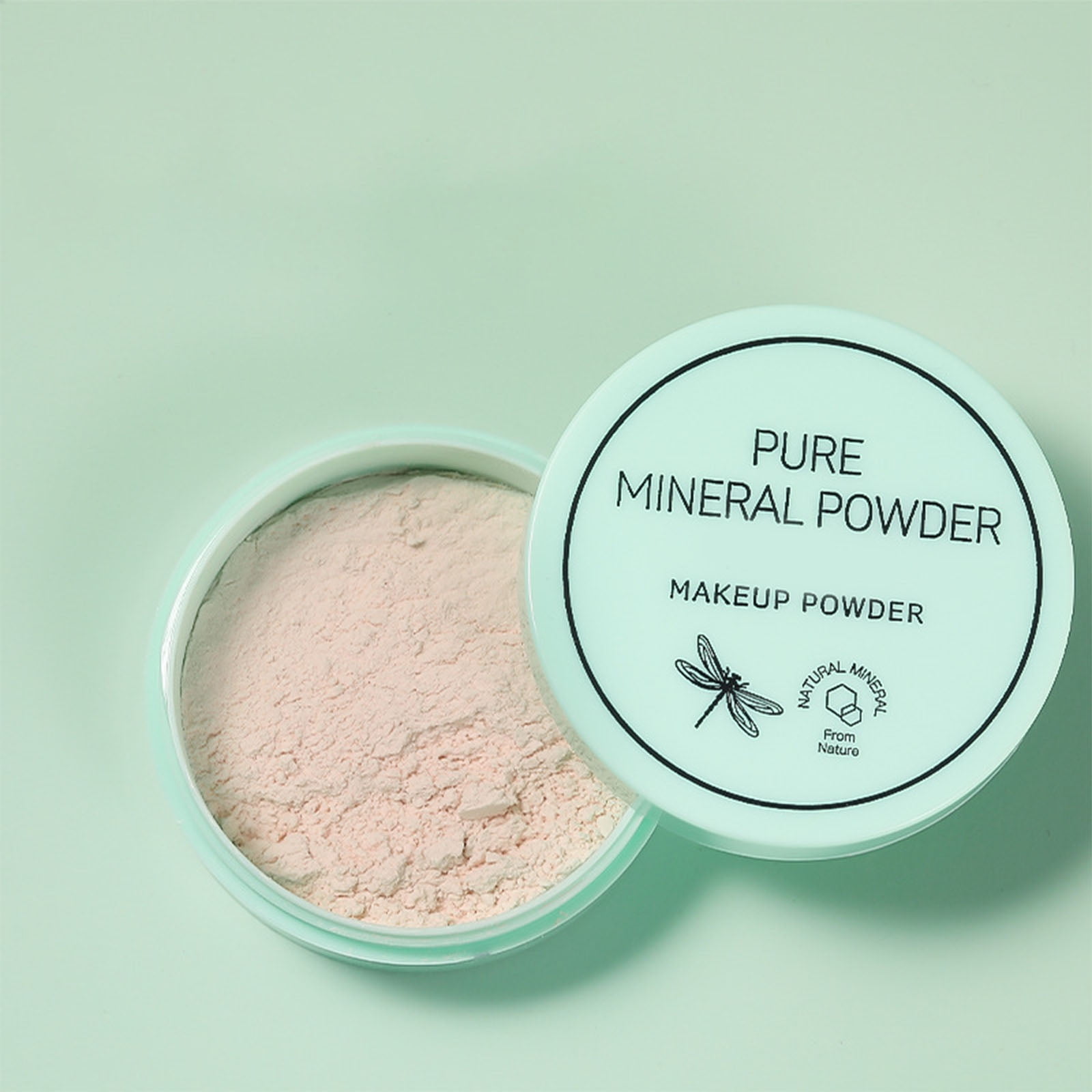 ELEWELT 2Pack Mint Mineral Face Powder Setting Finishing Powder Matte ...