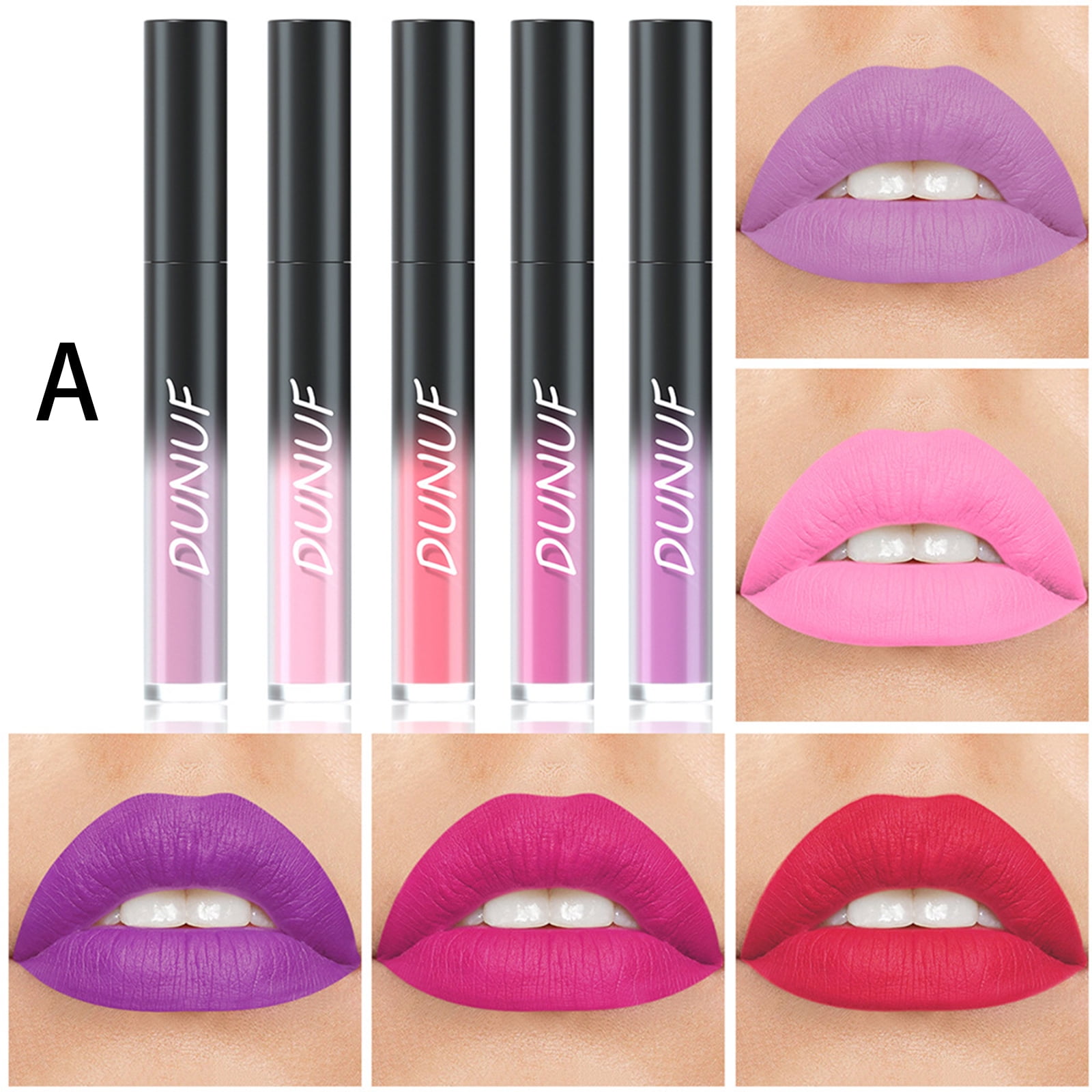 ELEWELT 5Pcs Matte Liquid Lipstick Lip Stain Sets for Women Long ...