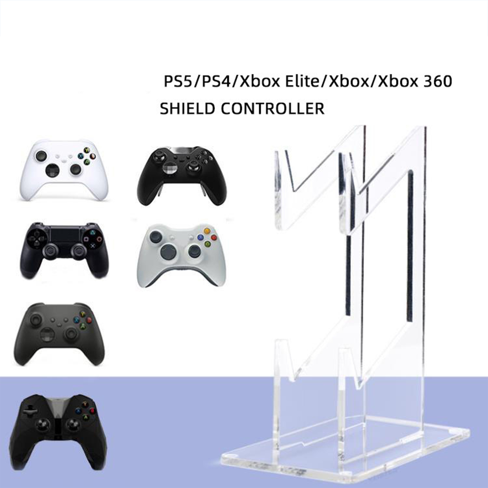 ELEWELT Dual Controller Holder Acrylic Game Pad Controller Display ...