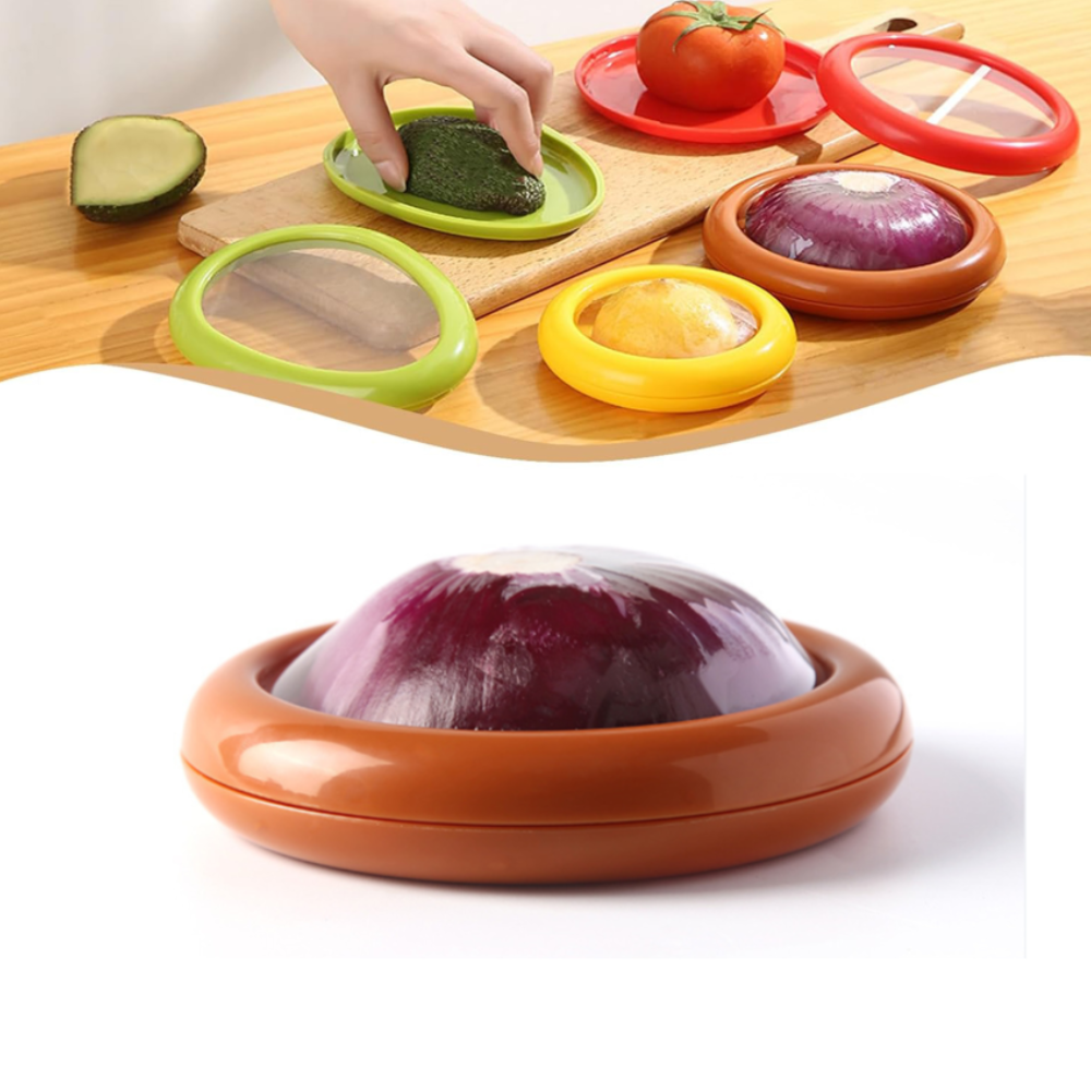 ELEWELT Silicone Fruit Storage Box, Reusable Fruit And Vegetable Anti ...