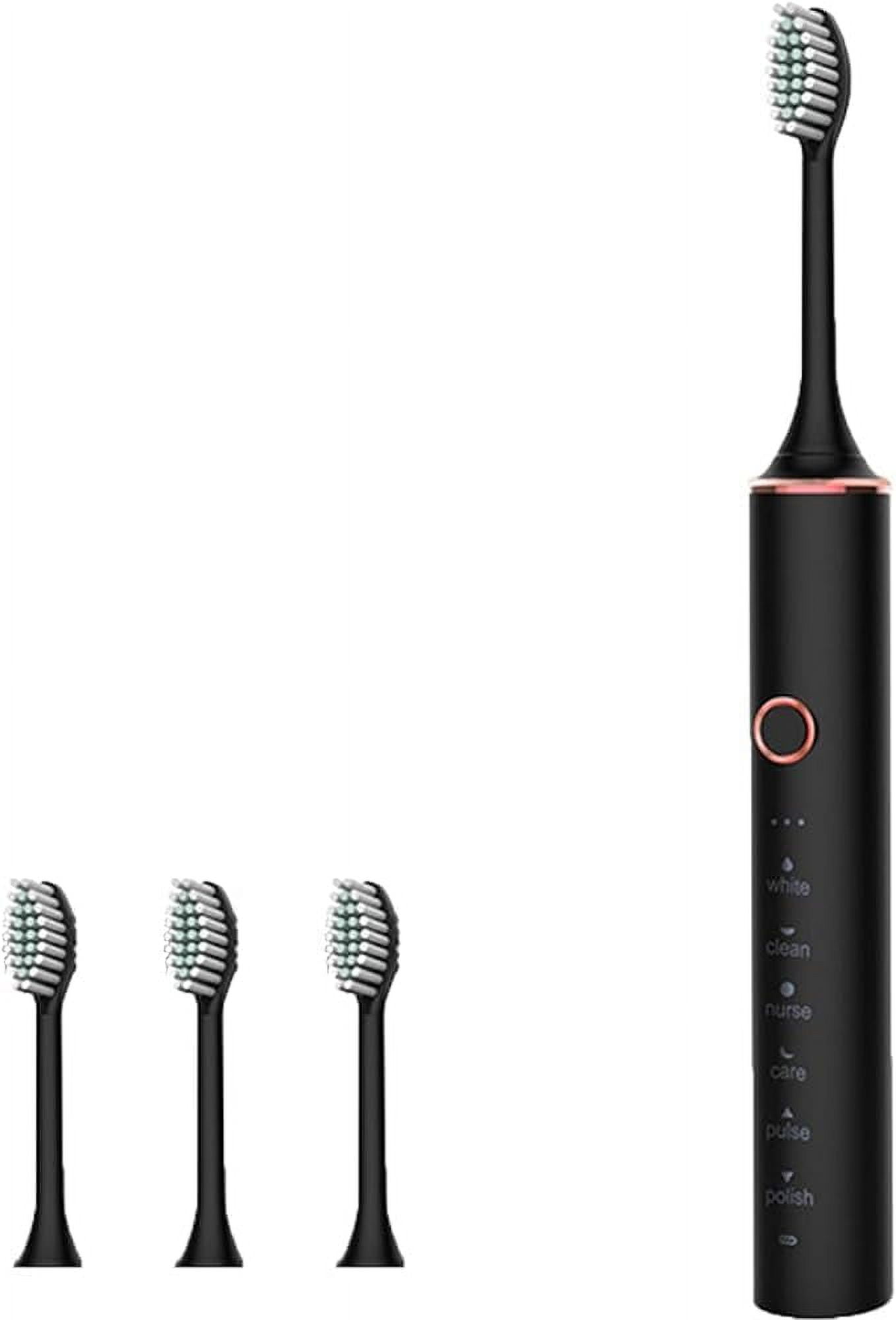 ELEWealth Sonic Electric Toothbrush, Adult Rechargeable Toothbrush, 18 ...