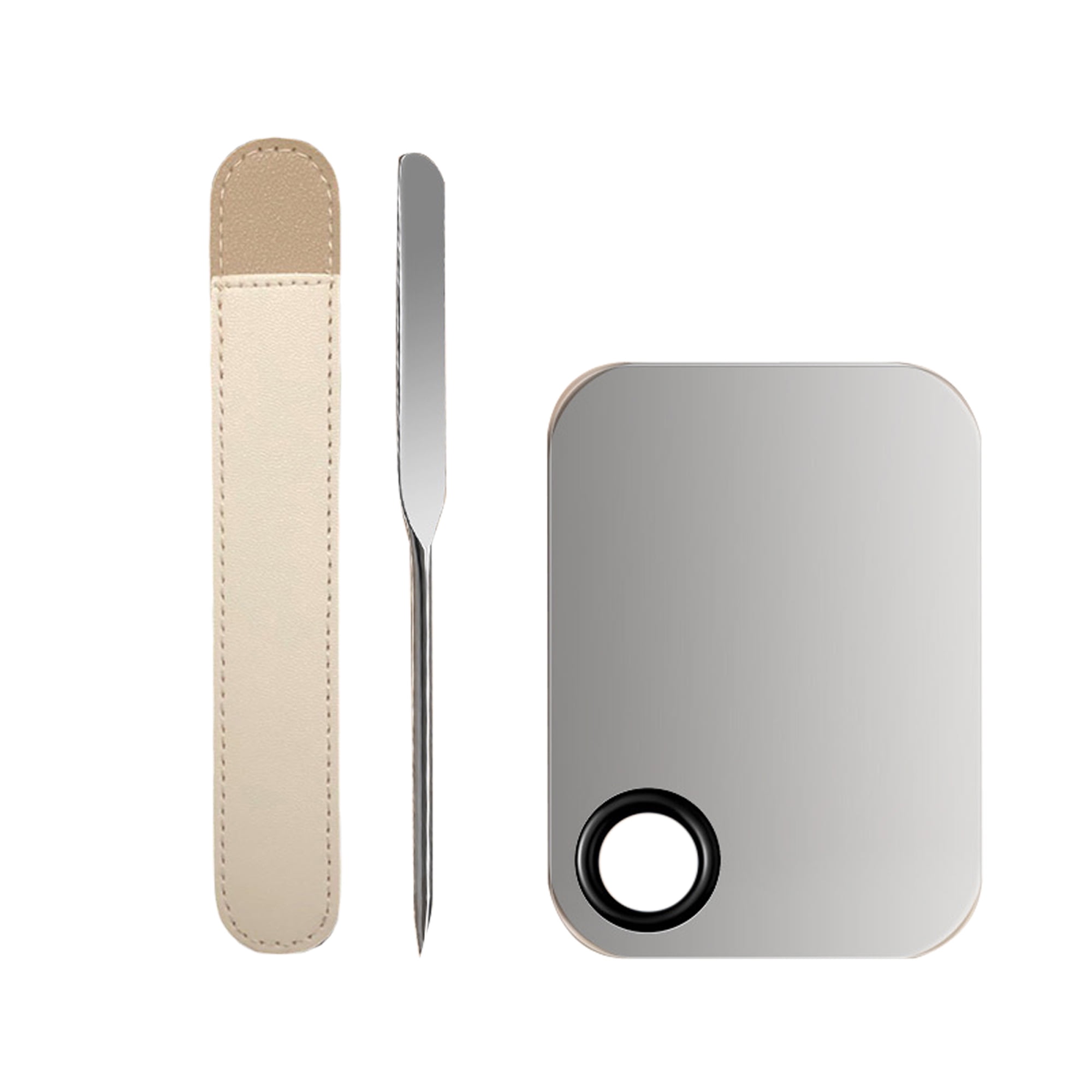 ELF 3Pcs Makeup Spatula Set, Stainless Steel Make Up Palettes and ...