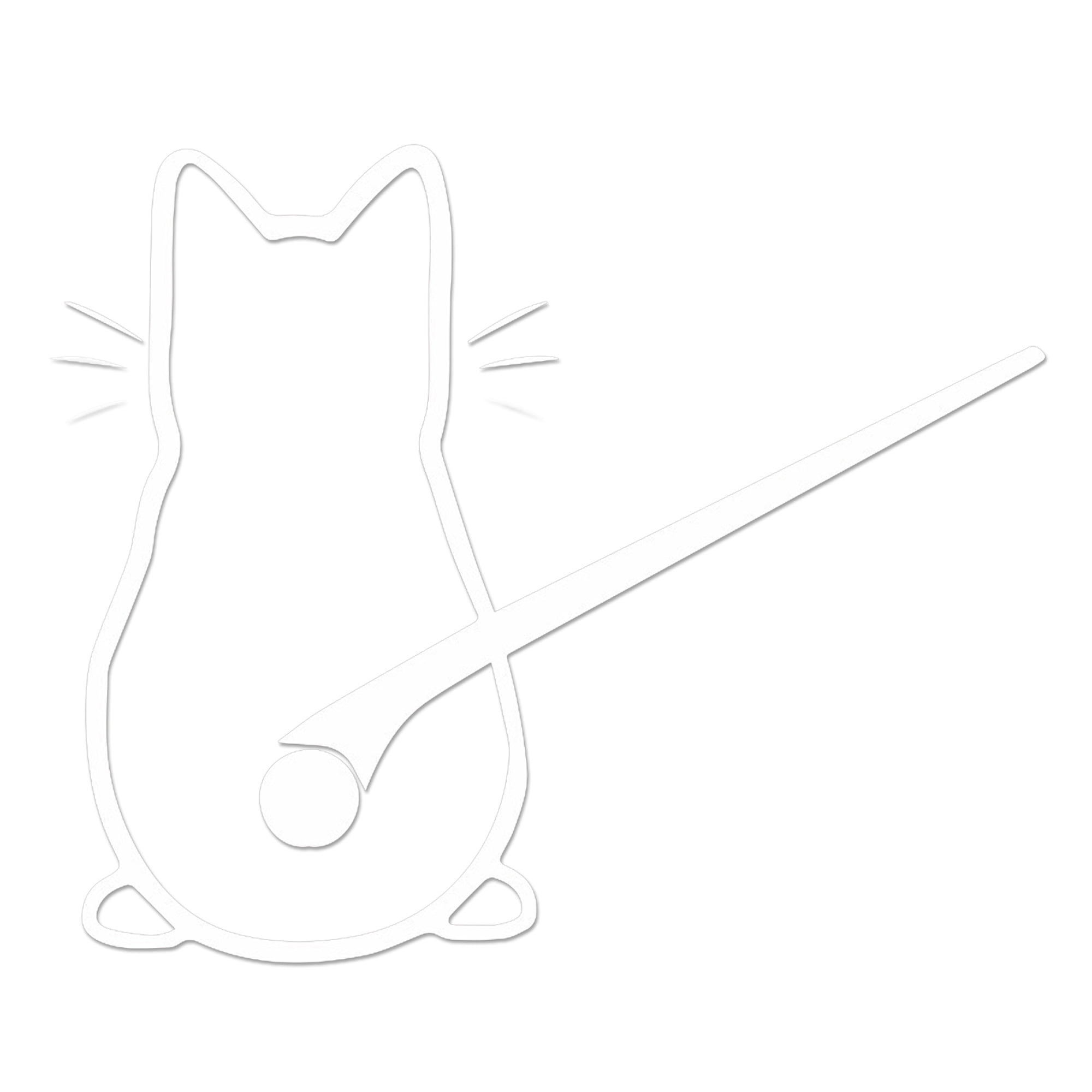 ELF Cat Car Tickers Funny Cat Rear Window Wiper Decals Waterproof Cat ...