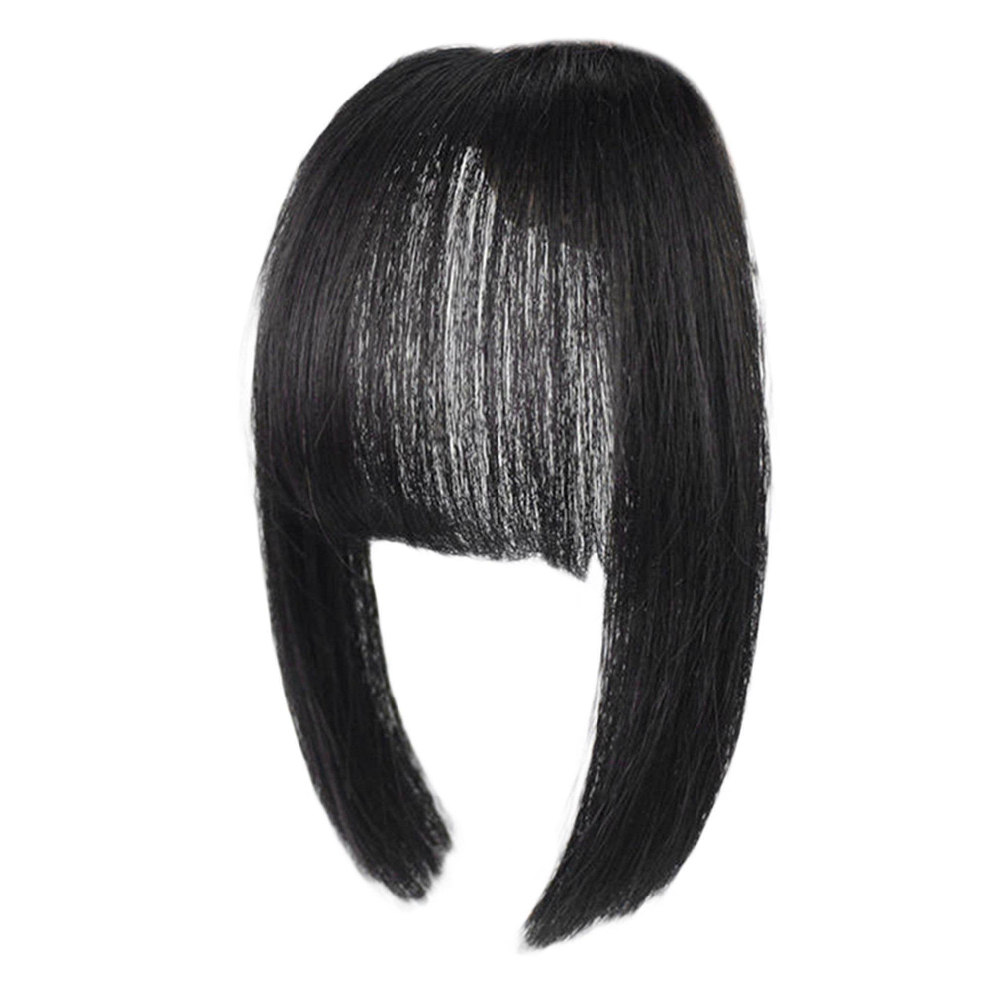 ELF Clip in Bangs Straight Synthetic Hair Princess Cut Bangs Hair Piece ...