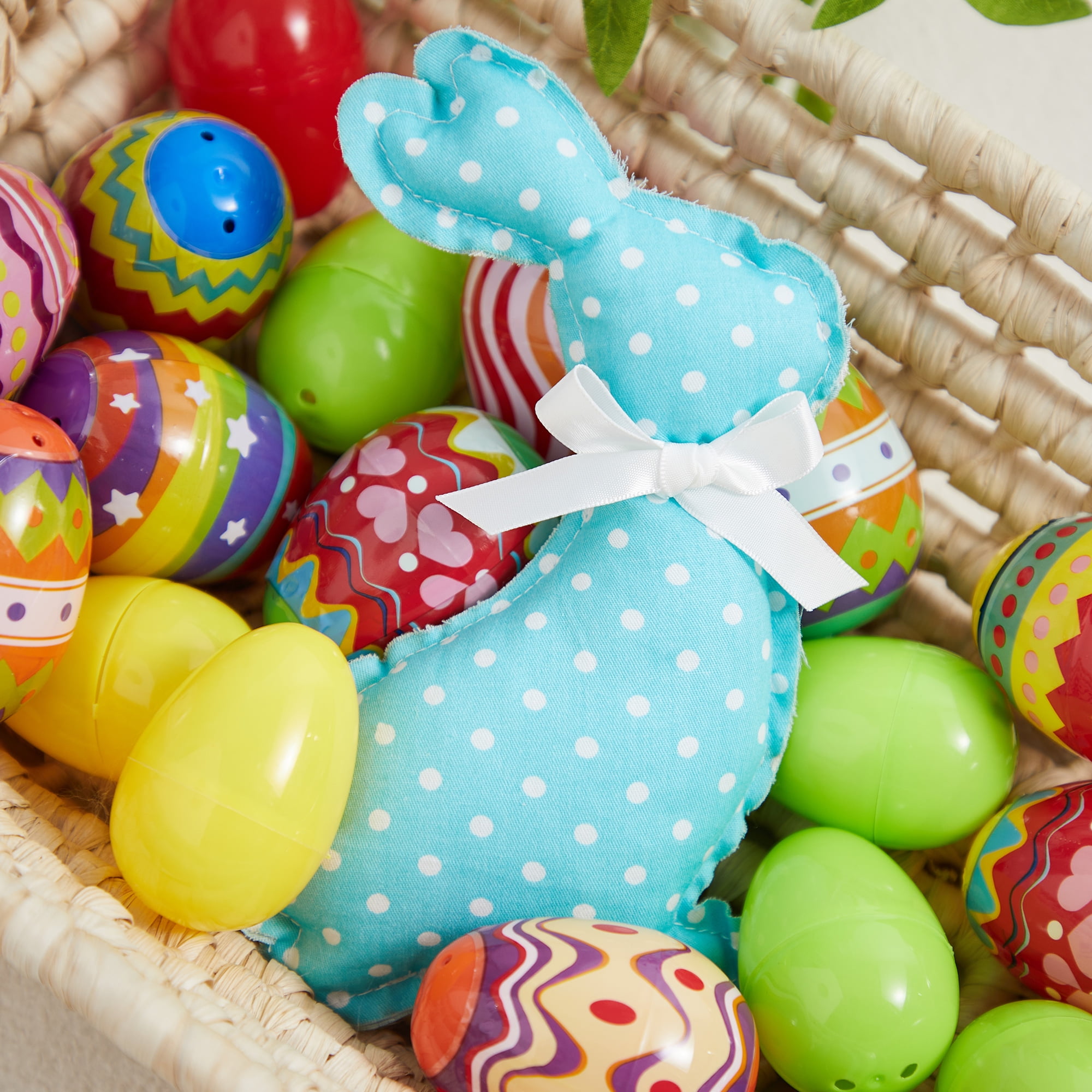 ELF Easter Bunny Decorations Rustic Stuffed Bunnies Fabric Spring Table ...