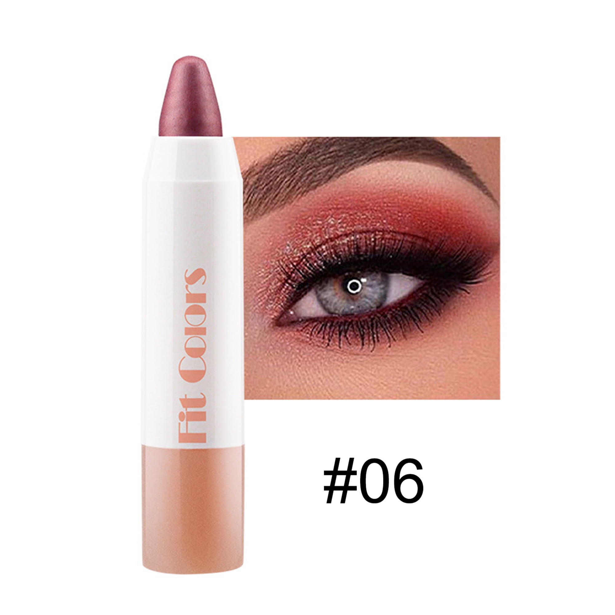 ELF Eyeshadow Stick, Multifunctional Shiny Highlighter Lying Silkworm ...