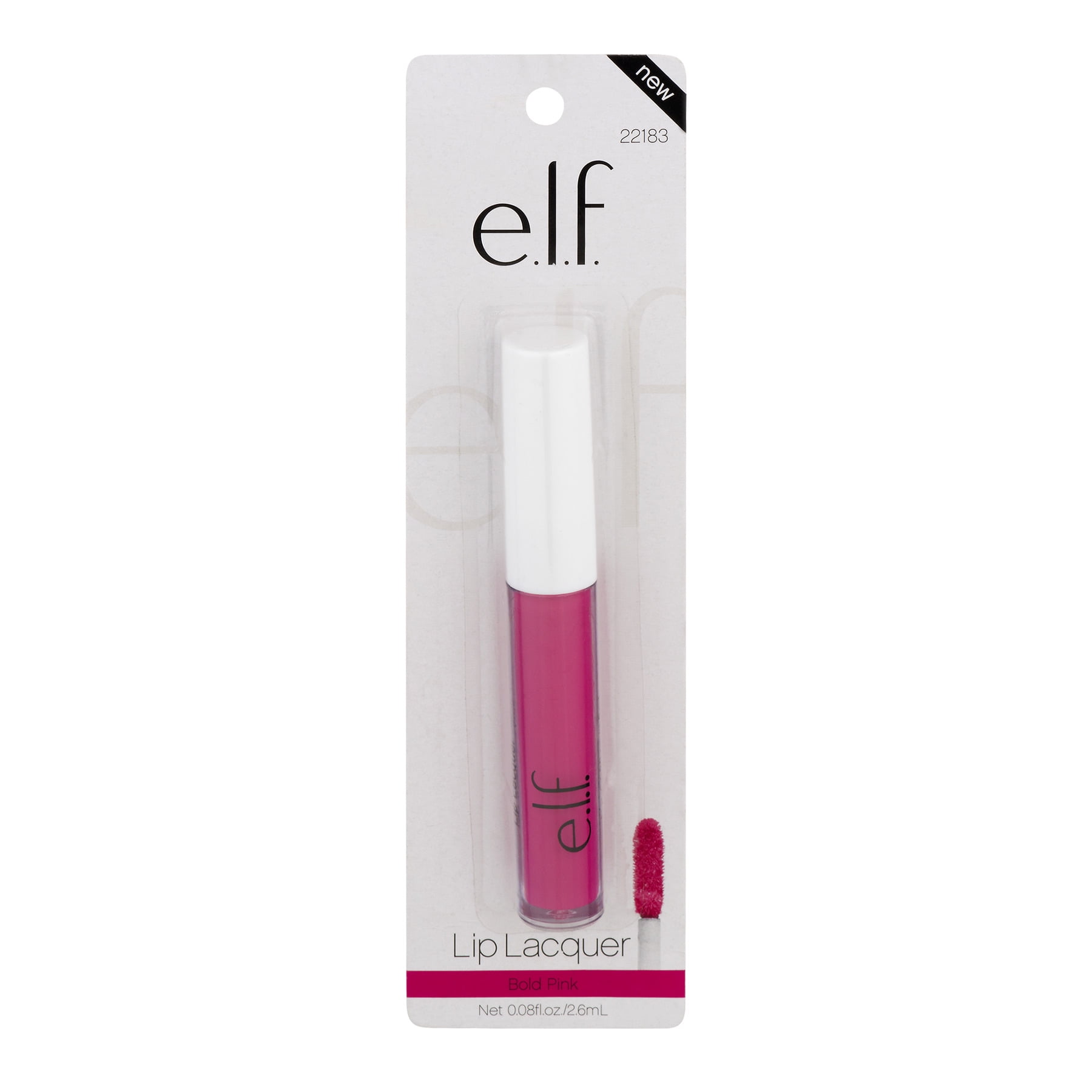 e.l.f. Lip Lacquer Bold Pink, .08 fl.oz - Walmart.com
