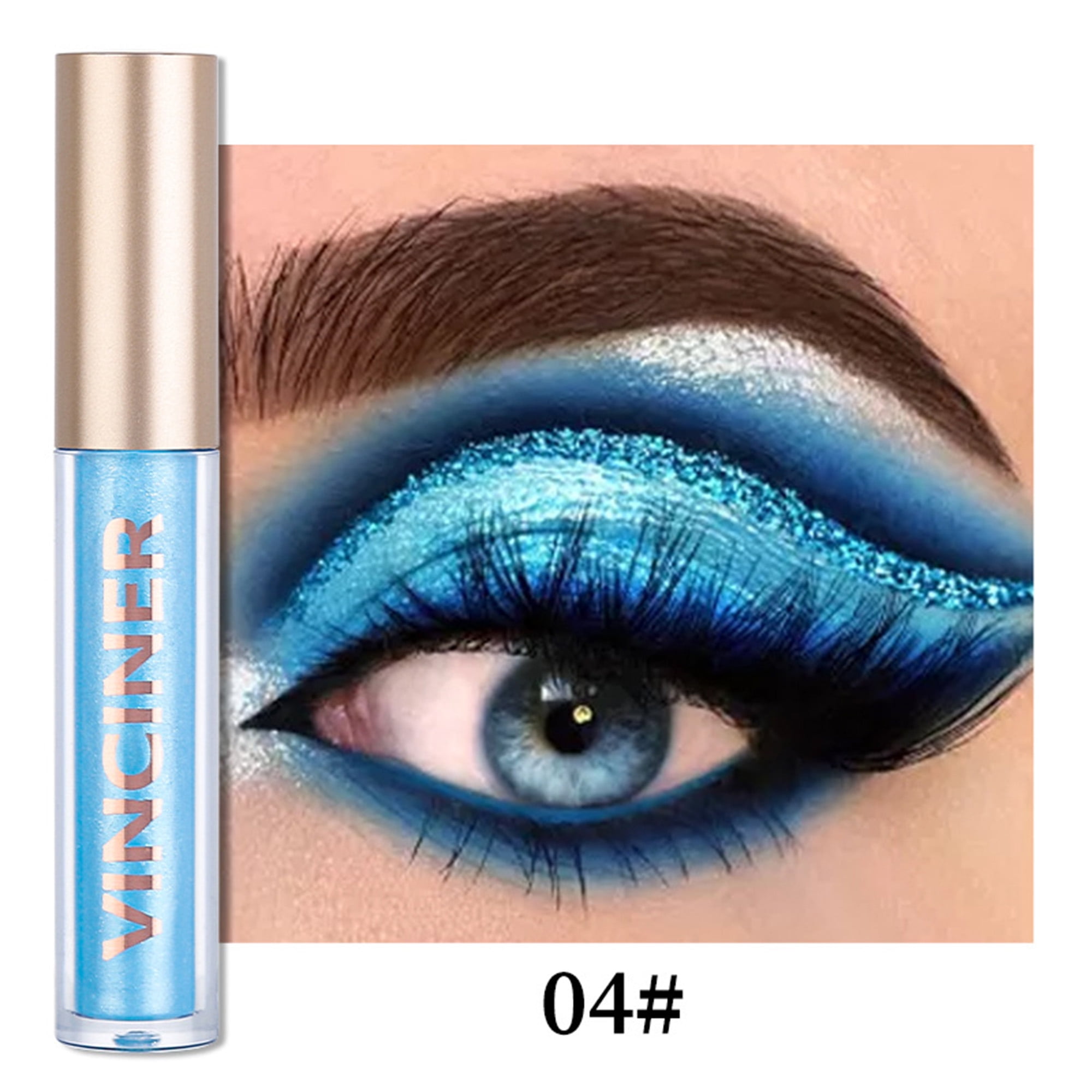 Liquid Glitter Eyeshadow Natural Sparkle Shimmer Liquid Eyeshadow Long ...