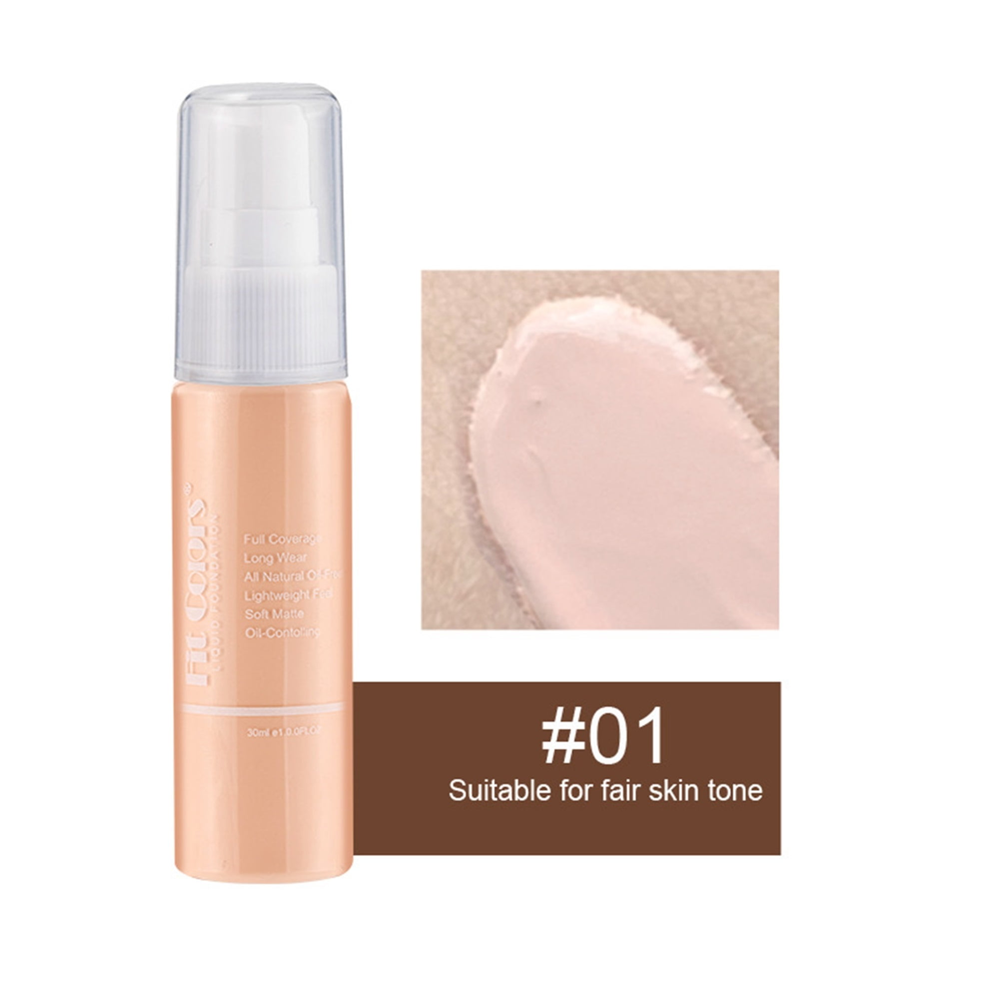 Matte Concealer Liquid Foundation, Full Coverage Face Makeup for ...