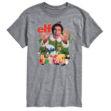 Elf Mens Christmas T-Shirt Green Sizes S-XXL - Walmart.com
