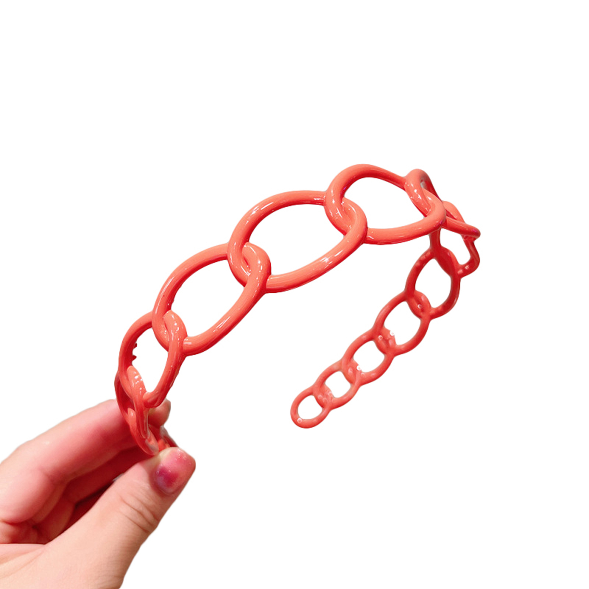 ELF Plastic Fashion Wide Edge Headband Clasp Headband with Teeth Wavy ...