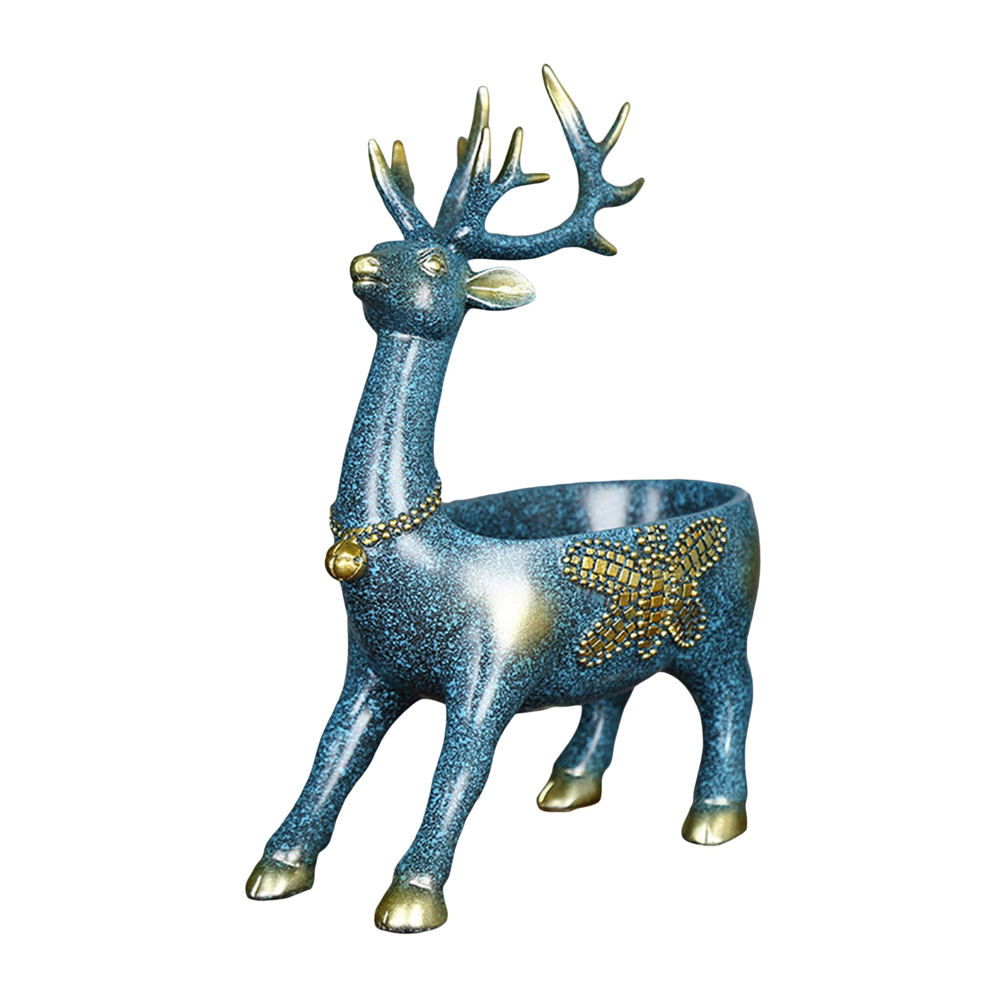 ELF Resin Statue Entrance Organizer, Christmas Reindeer Desktop ...