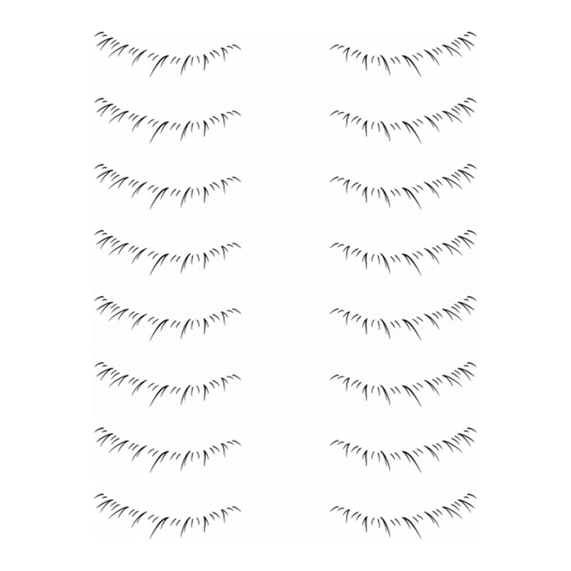 ELF Reusable Eyelash Tattoo Stickers Self Adhesive Lower Lashes ...