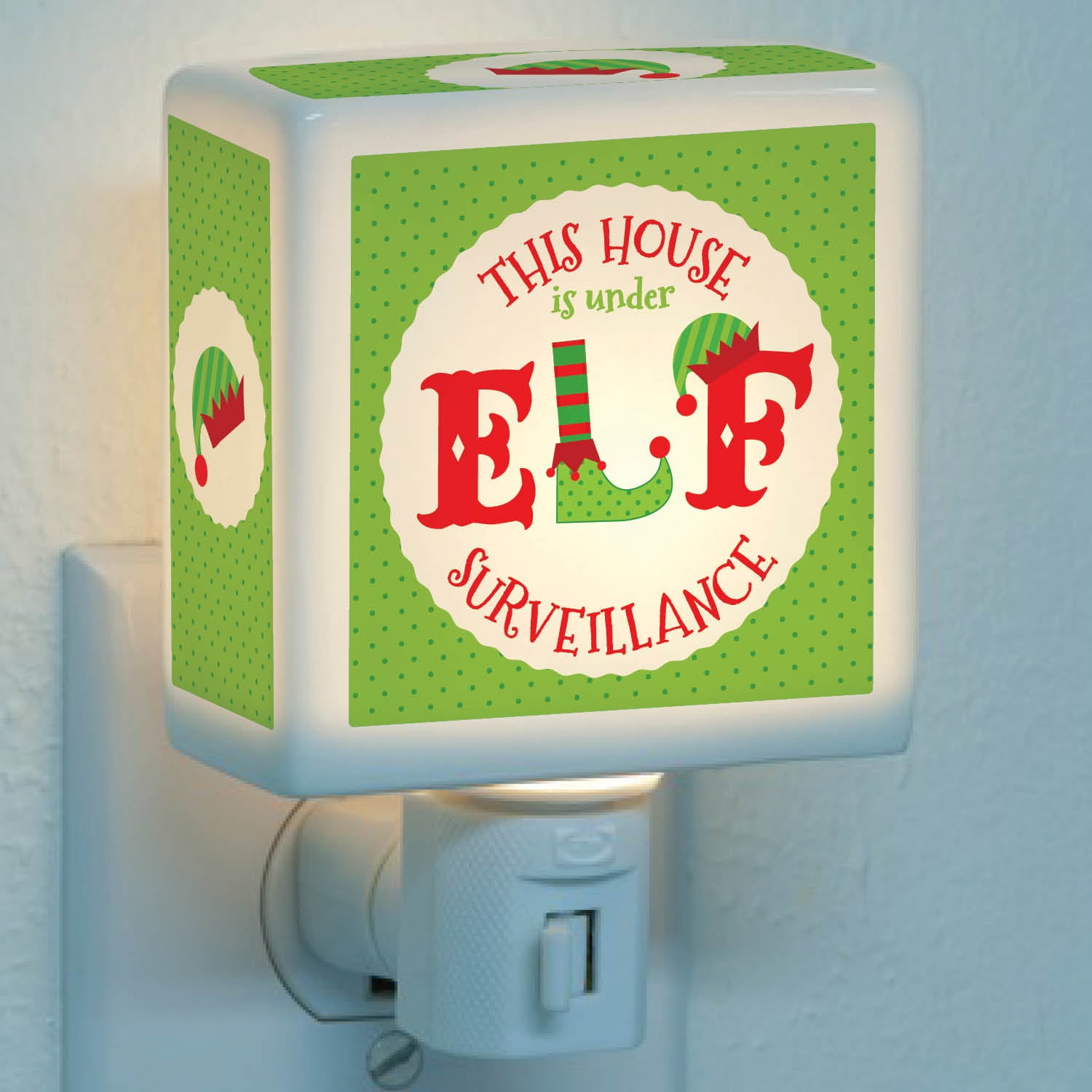 ELF Surveillance Night Light - Holiday Decor Accent - 3 x 3 - Walmart.com