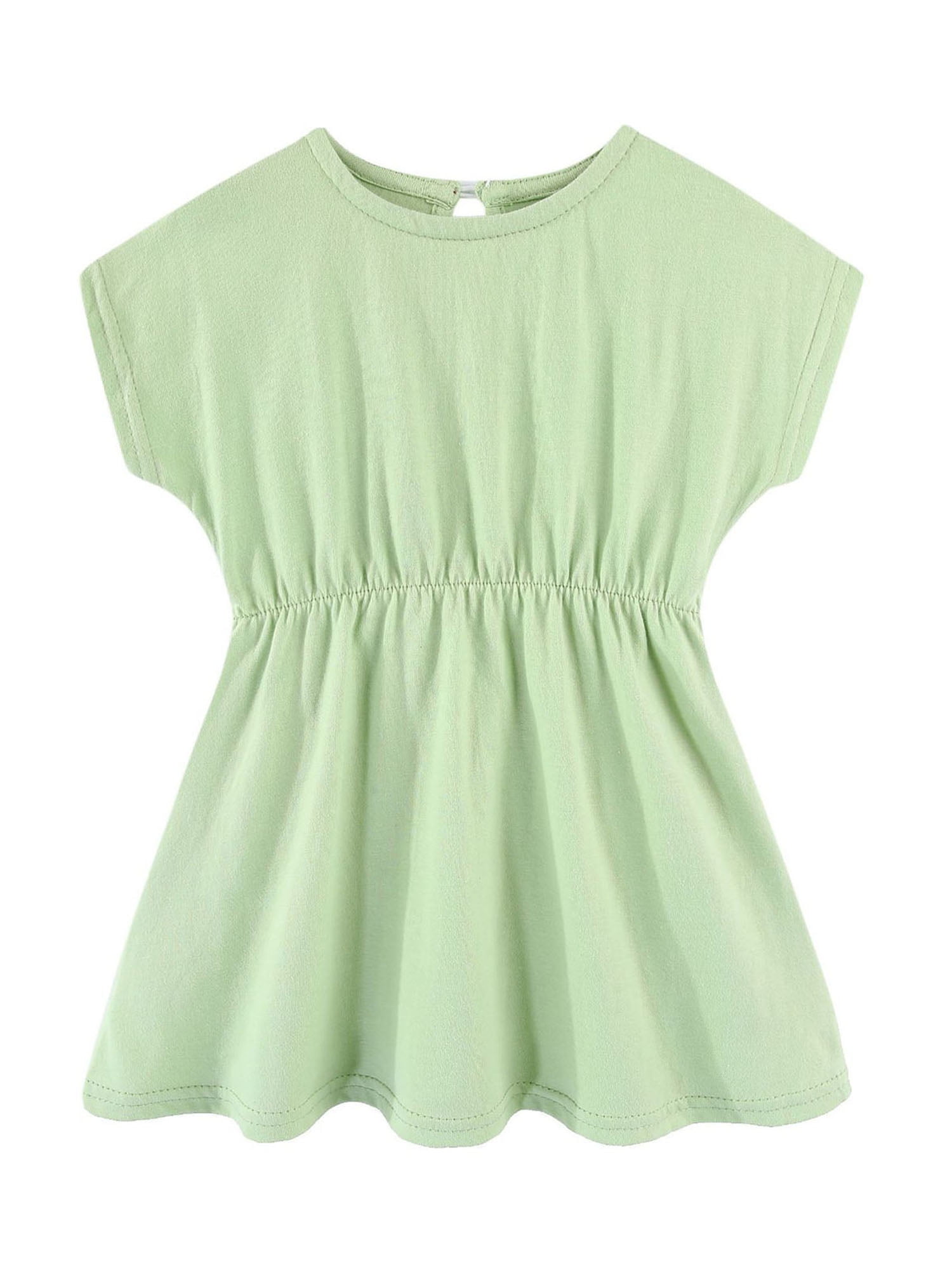 ELF Toddler Girls Bikini Cover-Ups Solid Color Crew Neck Batwing ...