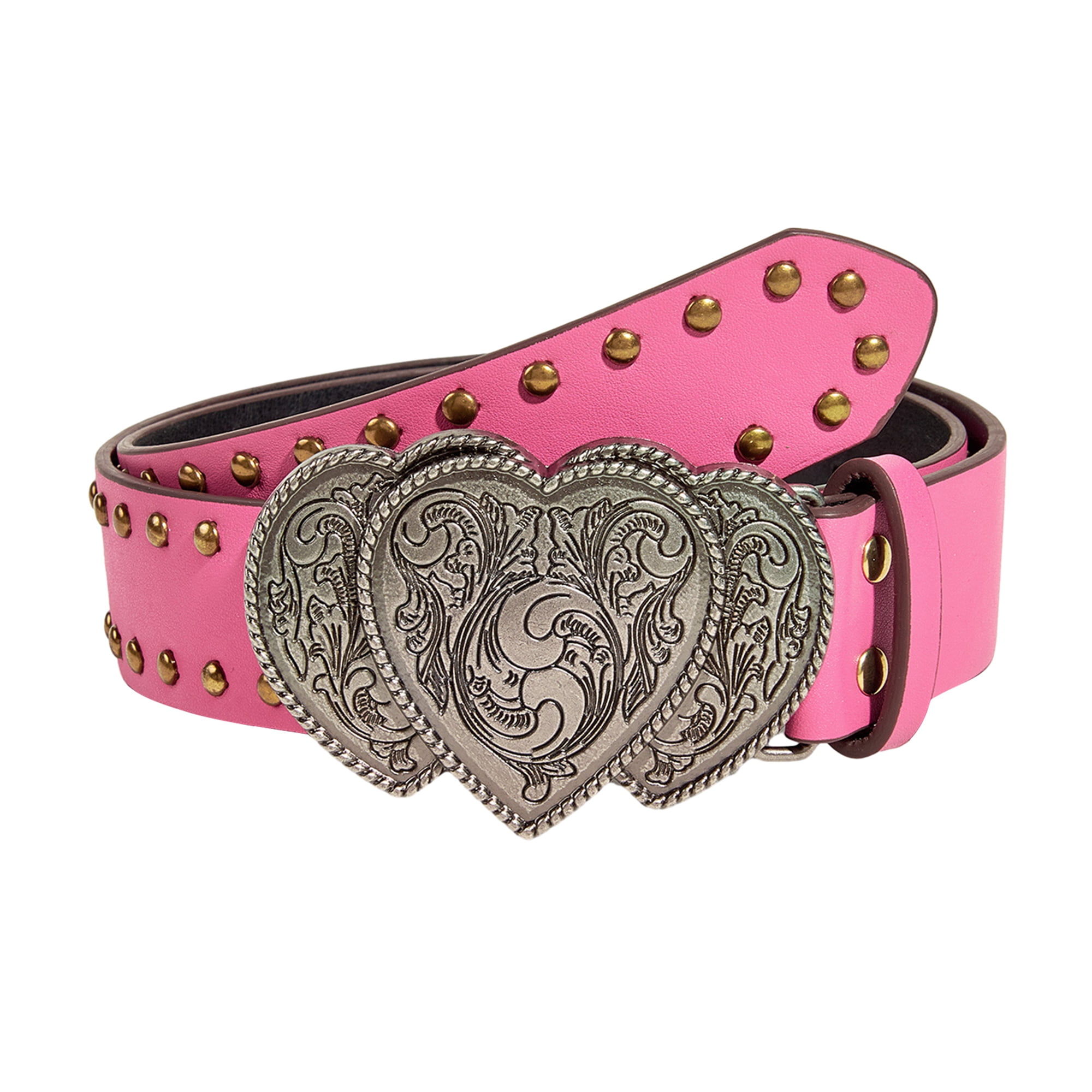 ELF Western Belts for Women Vintage Faux Leather Studded Belts Heart ...