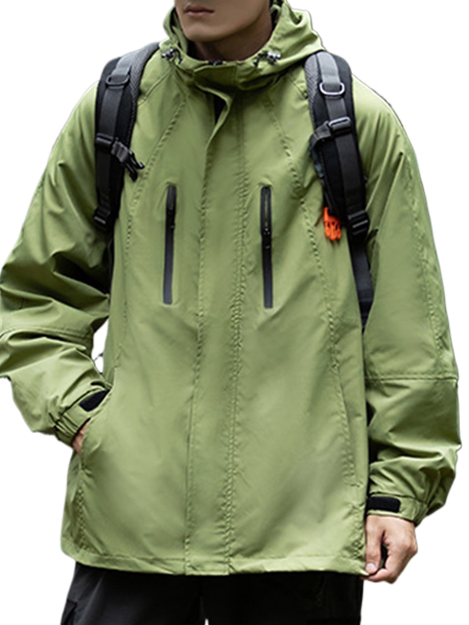 ELF Women Light Rain Jacket Waterproof Active Outdoor Trench Raincoat ...