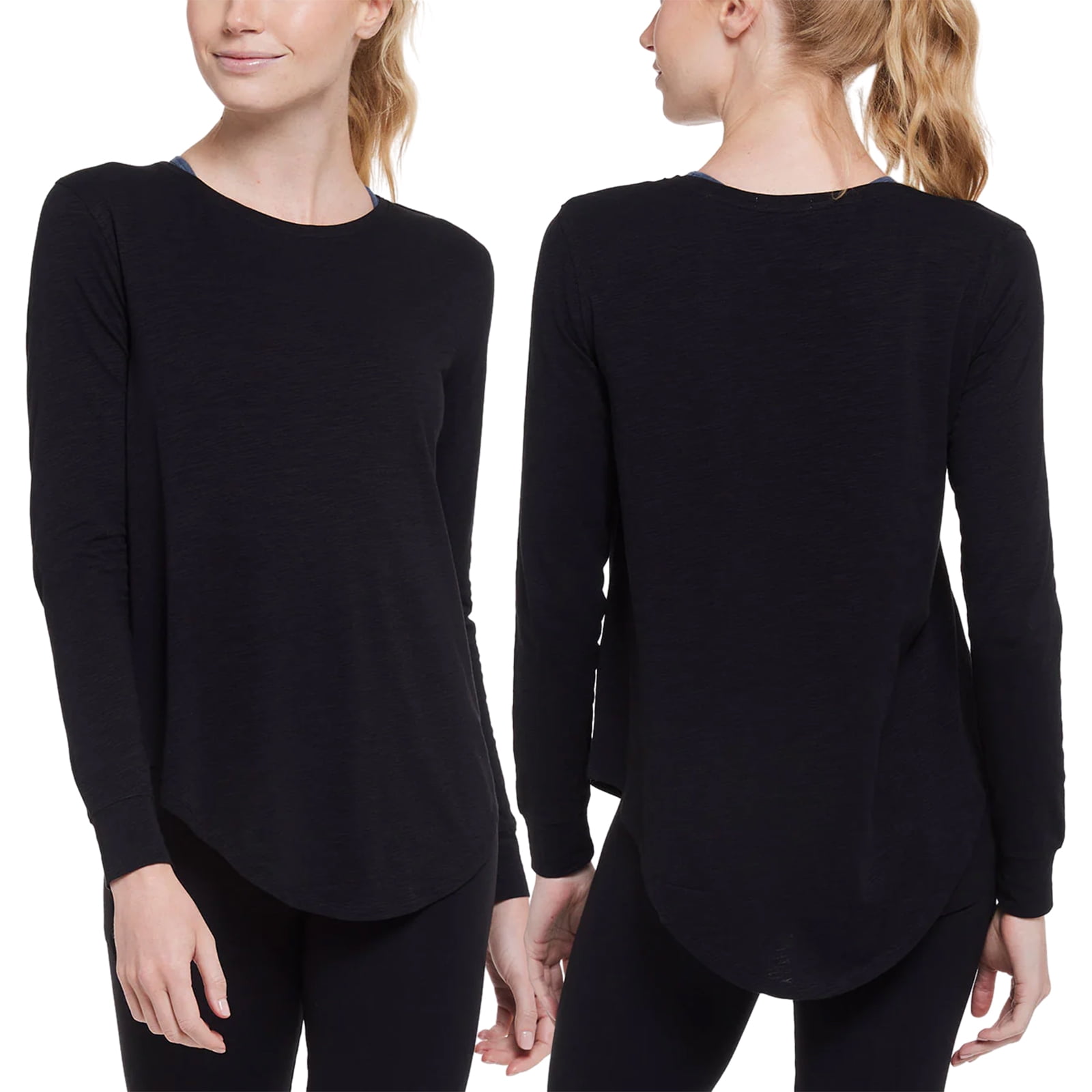 ELF Women Workout Tops Solid Color Long Sleeve Yoga Athletic Shirt for ...