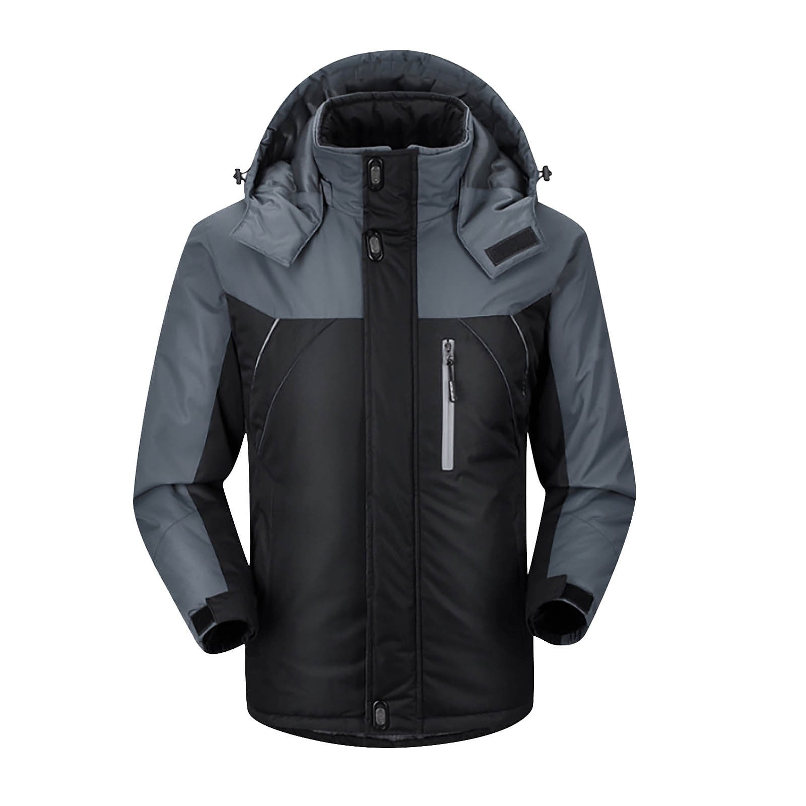 ELFINDEA Mens Coats and Jackets Winter Wo Plus Size Hooded Outerwear ...