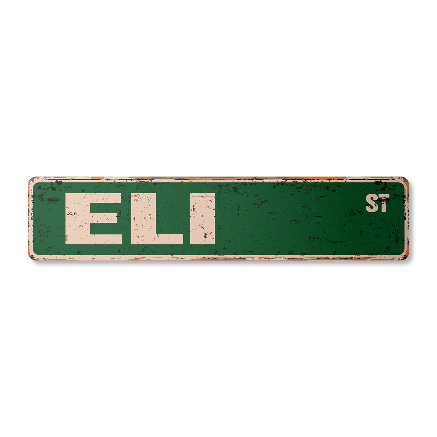 ELI Vintage Aluminum Street Sign Childrens Name Room Metal Sign| Indoor ...