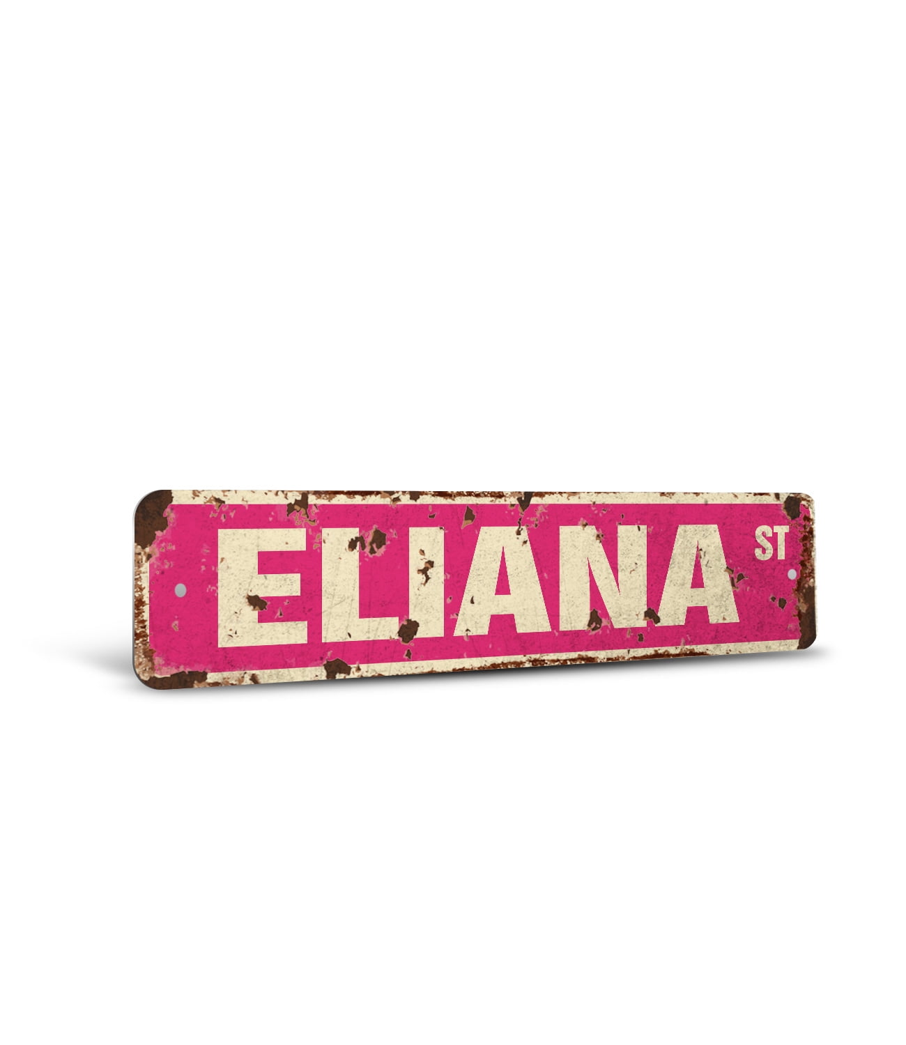 ELIANA Vintage Style Rustic Street Sign – Childrens Name Room Sign ...