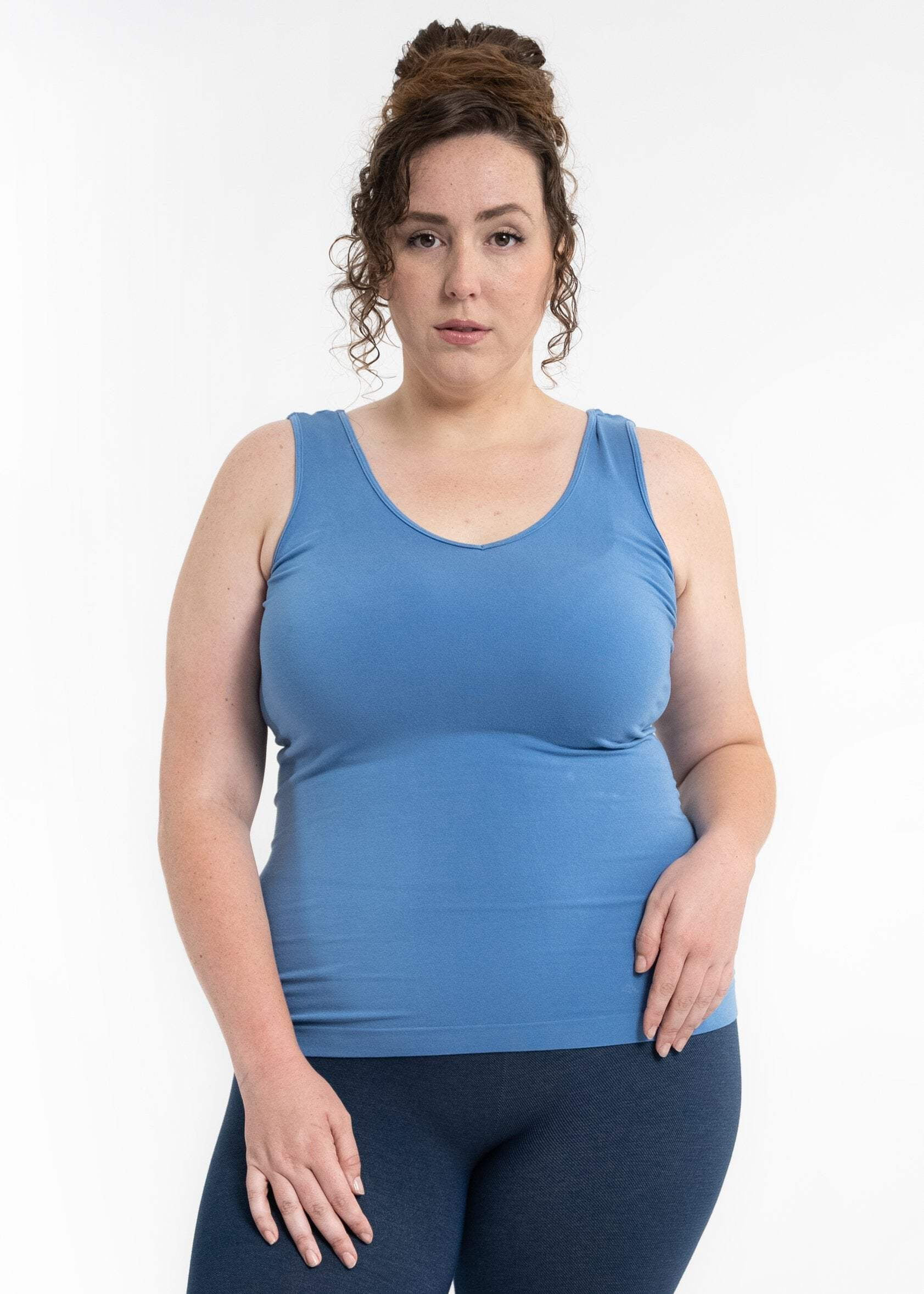ELIETIAN Reversible Seamless Shaping Tank Top – One Size Curvy Fit/Plus ...