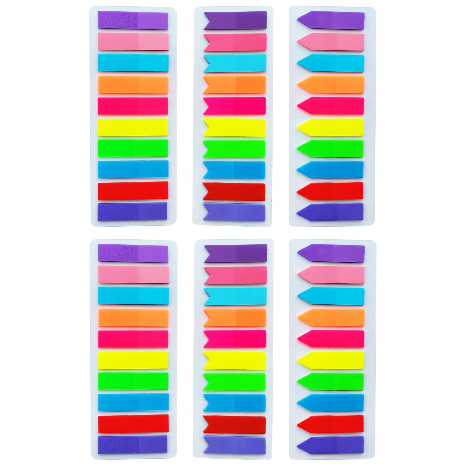 ELII Book tabs 1200Pcs Sticky Index Tabs Page Markers,Arrow Flags and Tabs Sticky Note Colored ...