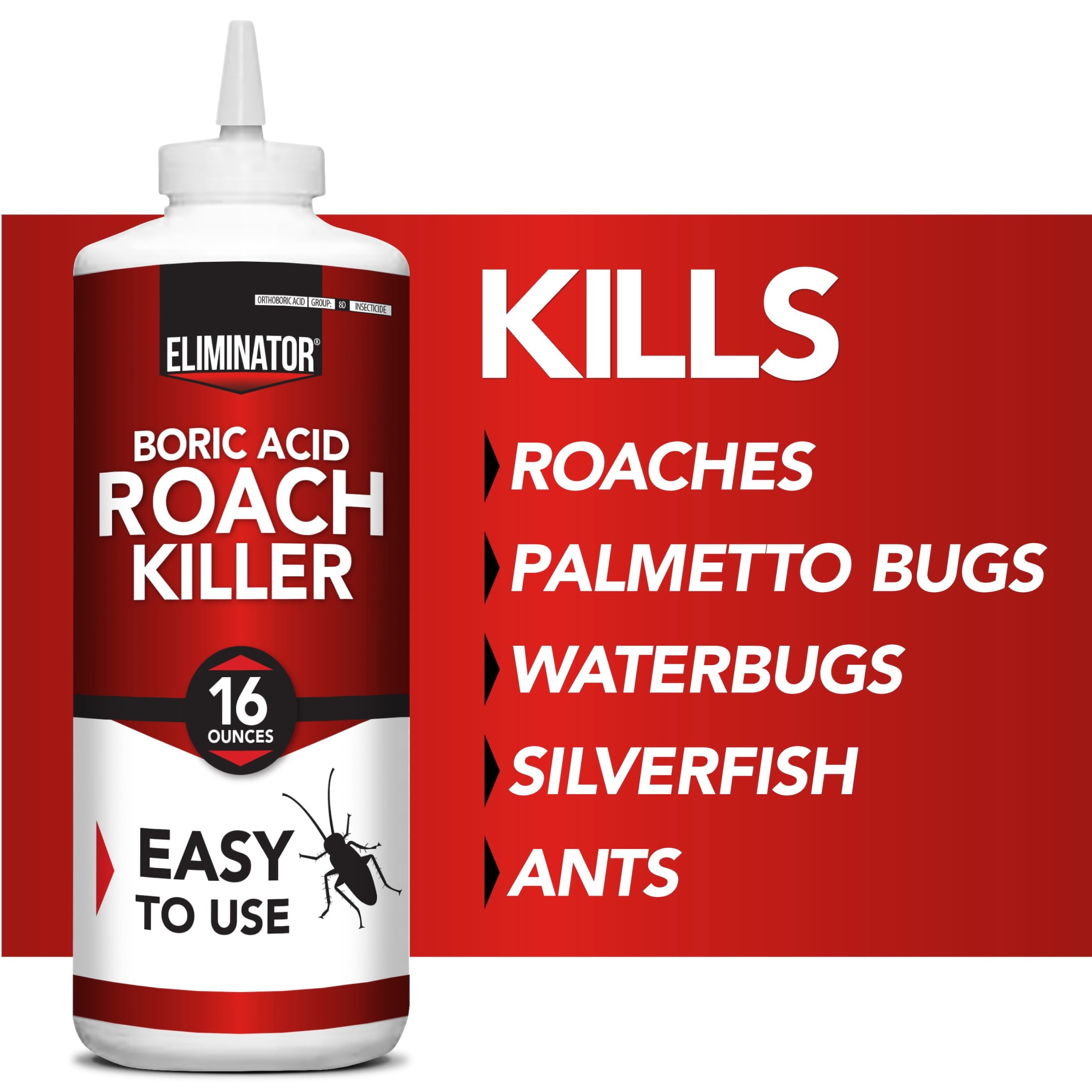 Eliminator Boric Acid Roach Killer 16 ounce - Walmart.com