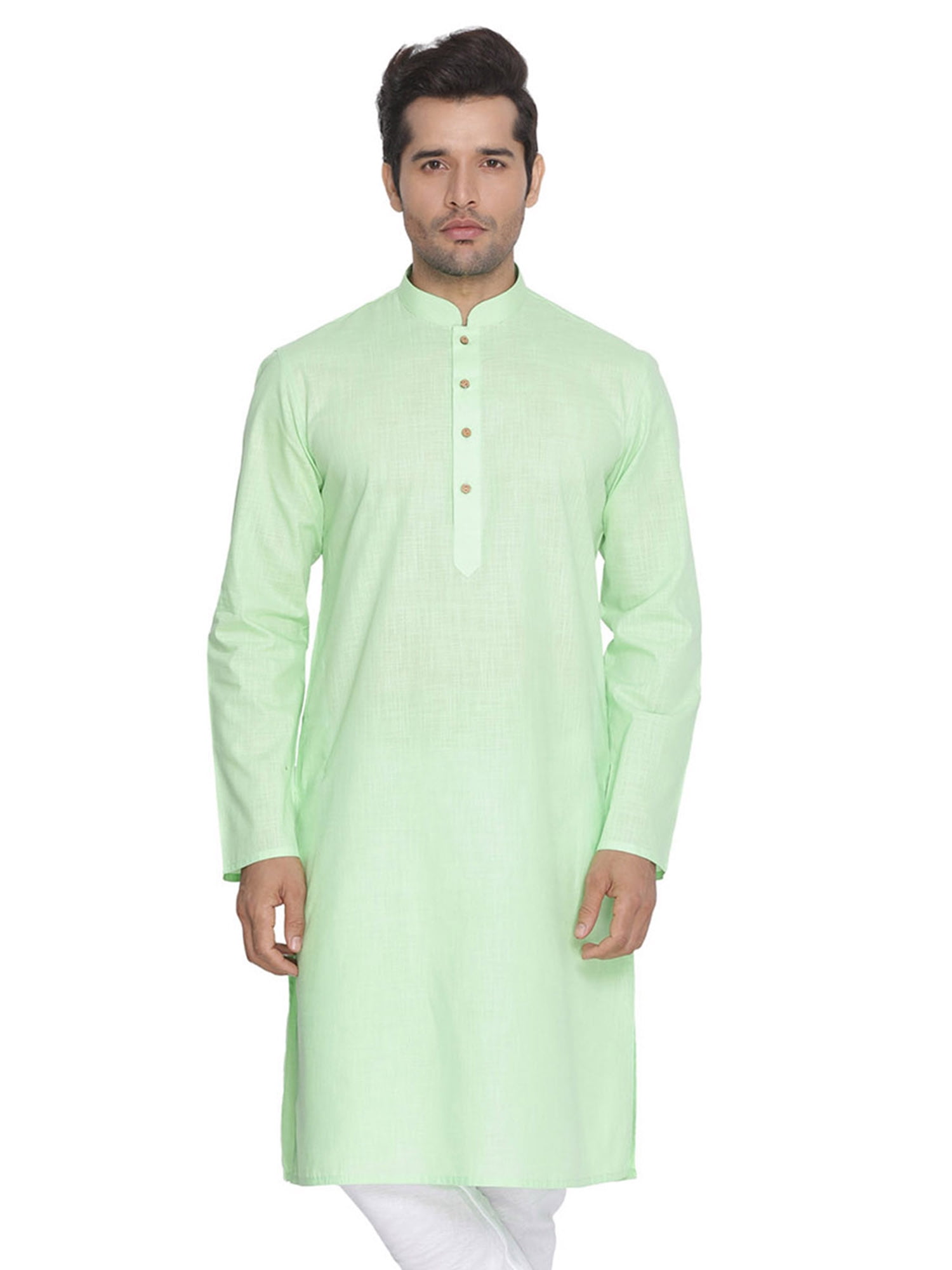 ELINA FASHION Men's Tunic Cotton Kurta Pajama Set Indian Traditional ...