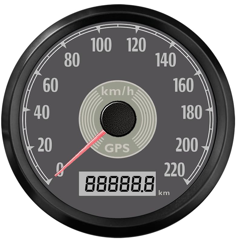 ELING 85mm Waterproof GPS Speedometer 220km/h for Racing Vessels with ...