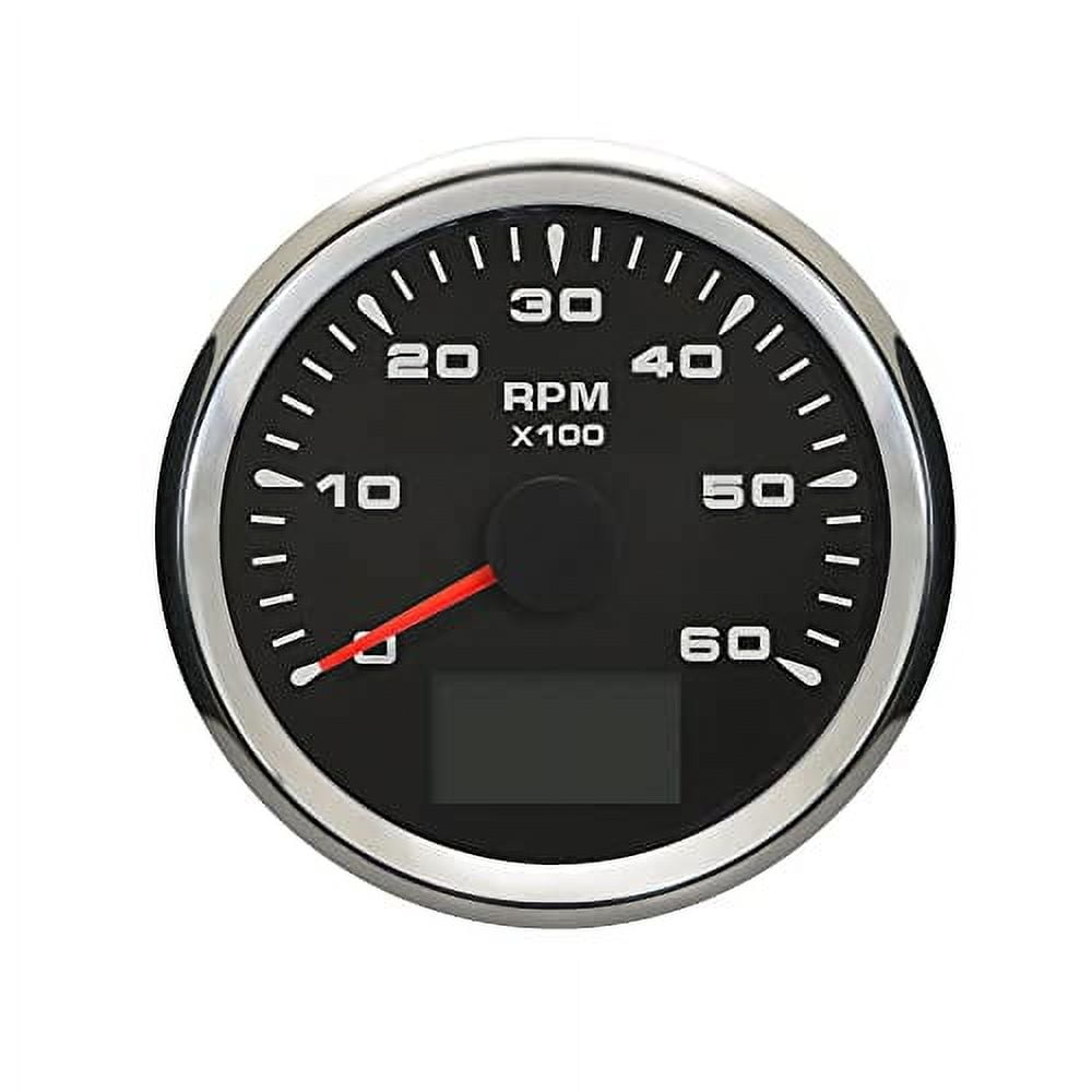 ELING Waterproof 0-6000RPM Outboard Tachometer RPM Gauge for Car Truck ...