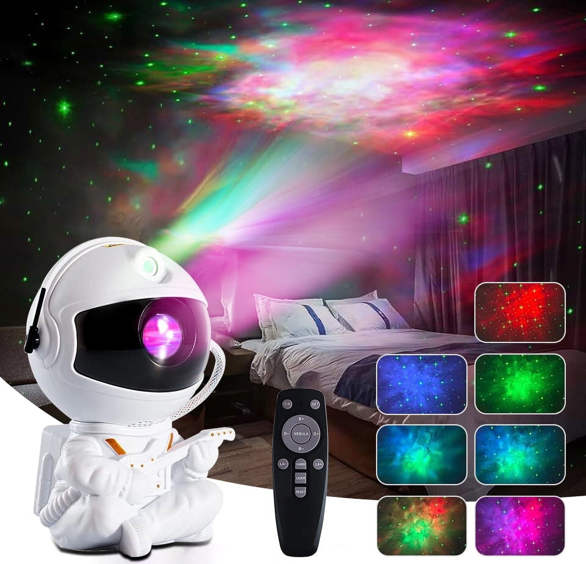 ELINKUME Astronaut Starry Sky Galaxy Projector, 360° Rotating RGB ...