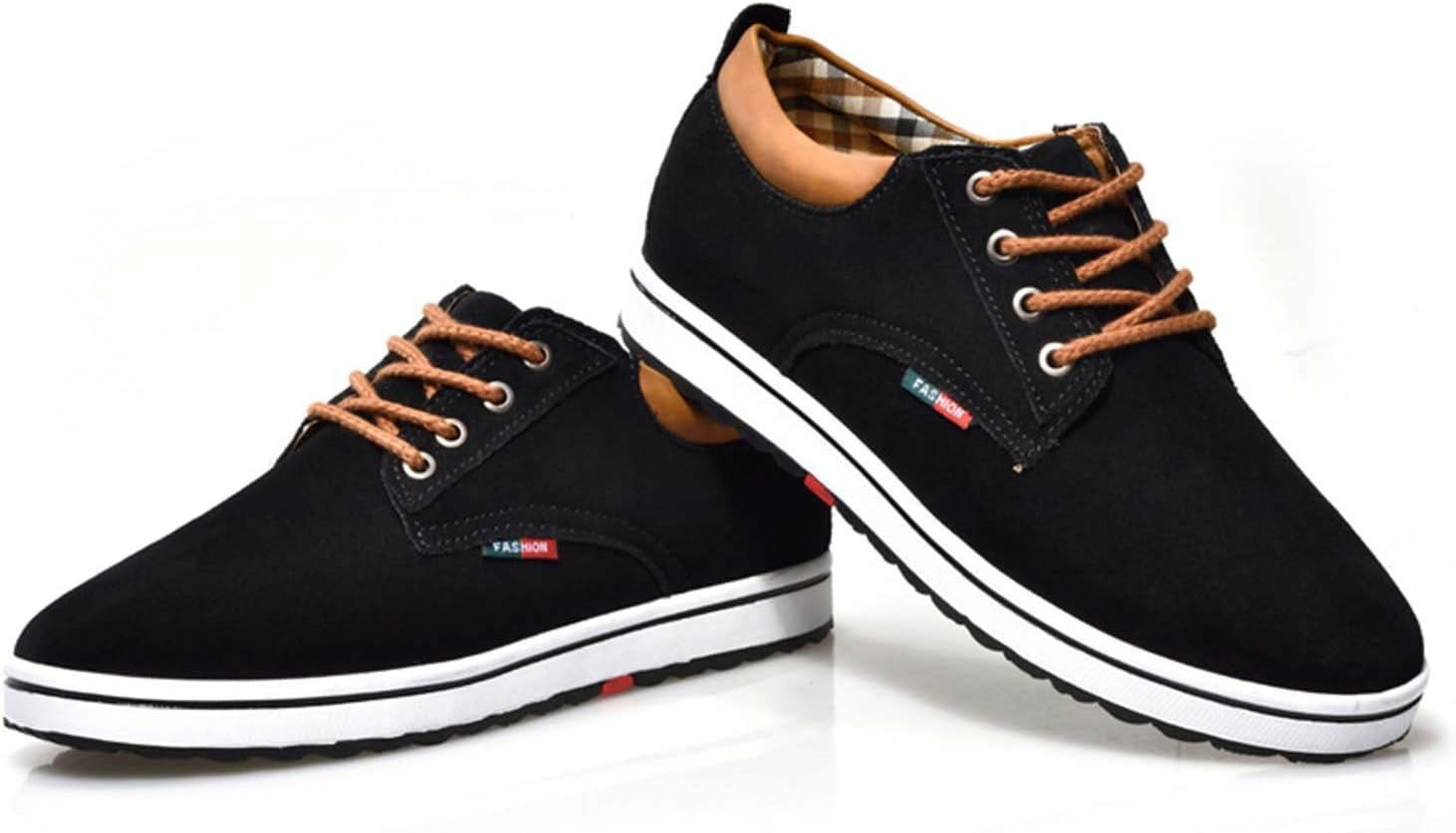 ELIOGN Men's Taller Height Increasing Elevator Shoes 2.36'' Lace-up ...