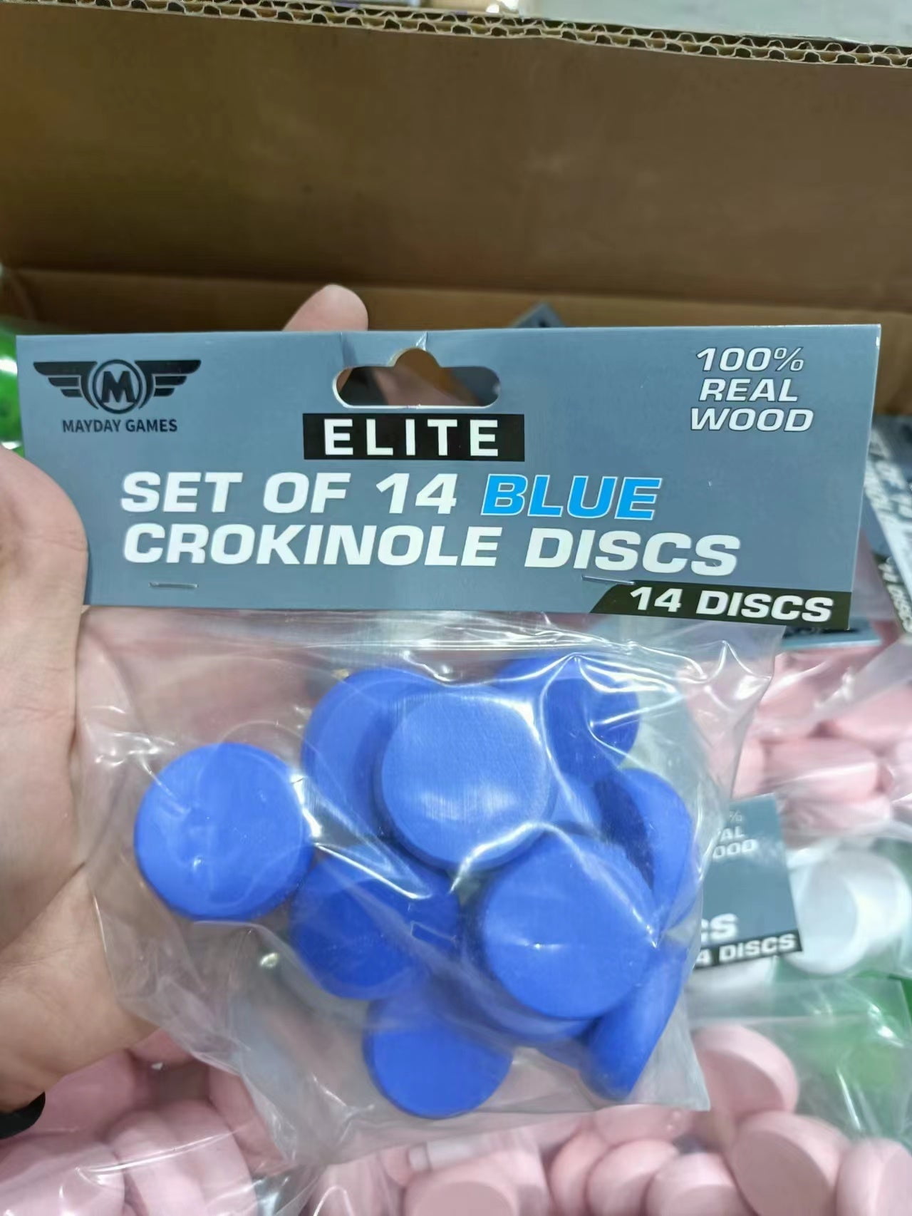 ELITE 14 Count Crokinole Discs (Choose from 10 colors) + Scoring Peg ...