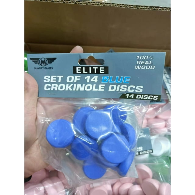 ELITE 14 Count Crokinole Discs (Choose from 10 colors) + Scoring Peg ...