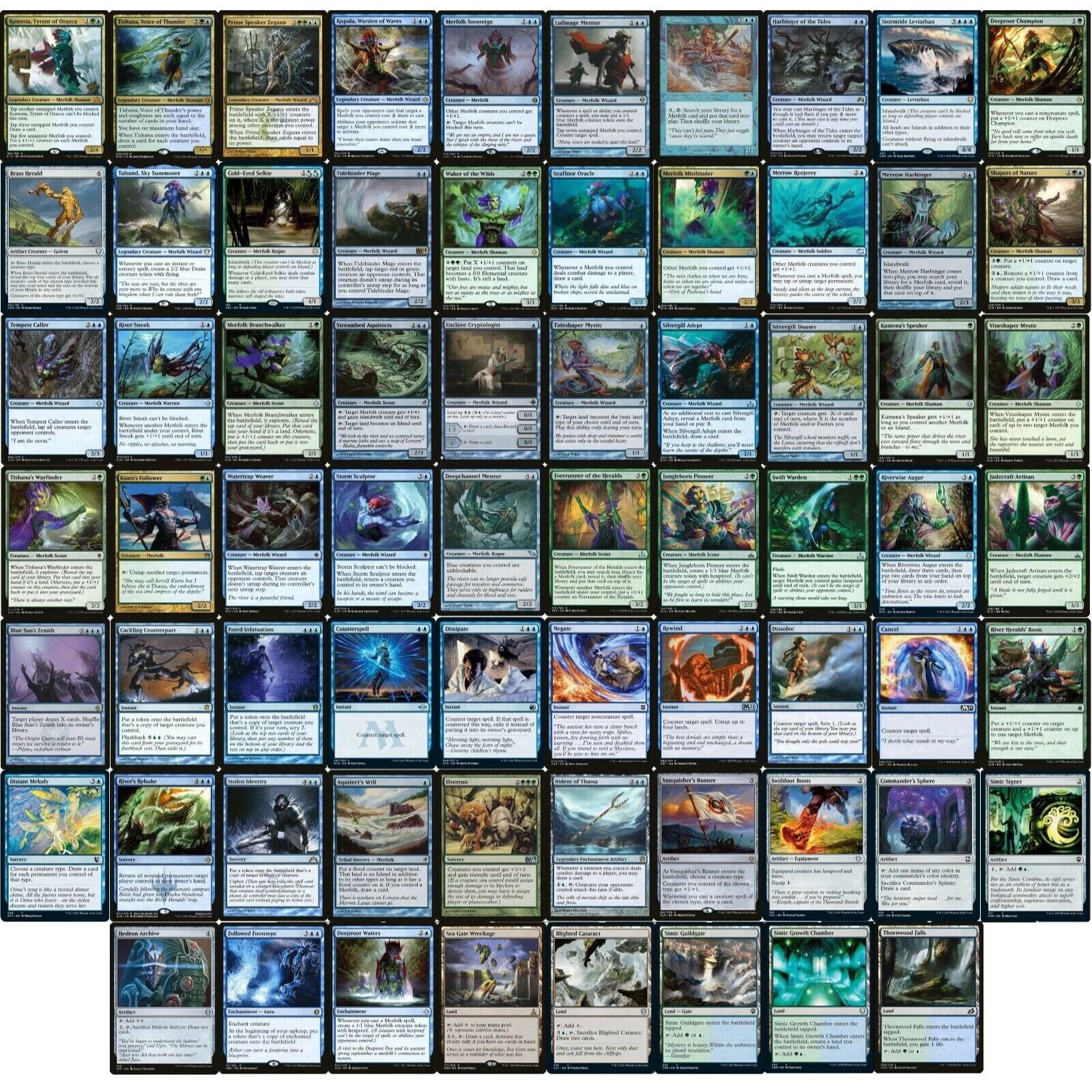 ELITE Commander Merfolk Deck - EDH - Kumena - 100 Card - MTG - Ready to ...