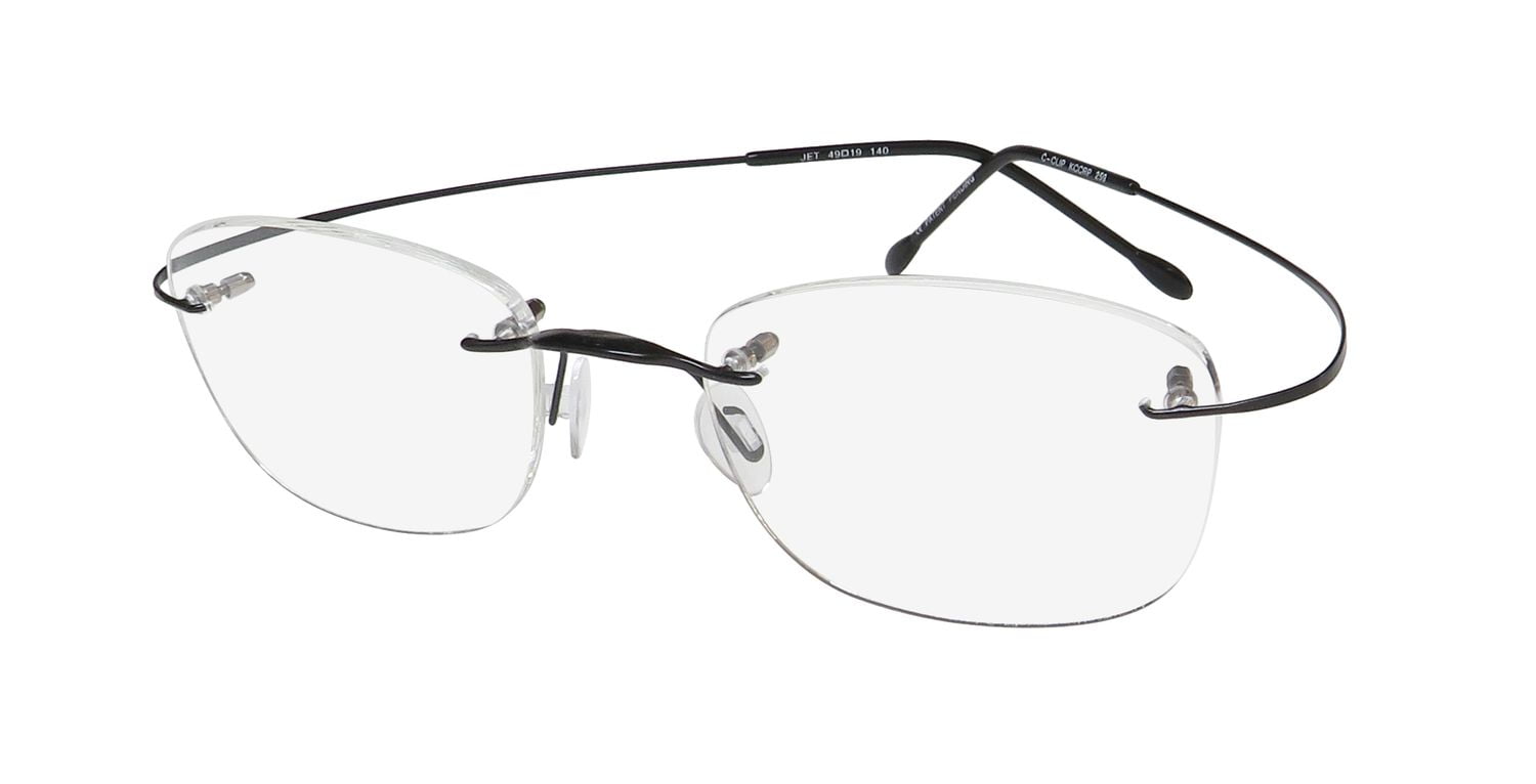 ELITE EYEWEAR 259 EYEGLASS FRAME/GLASSES RIMLESS WITH OPTIONAL SUNGLASS ...