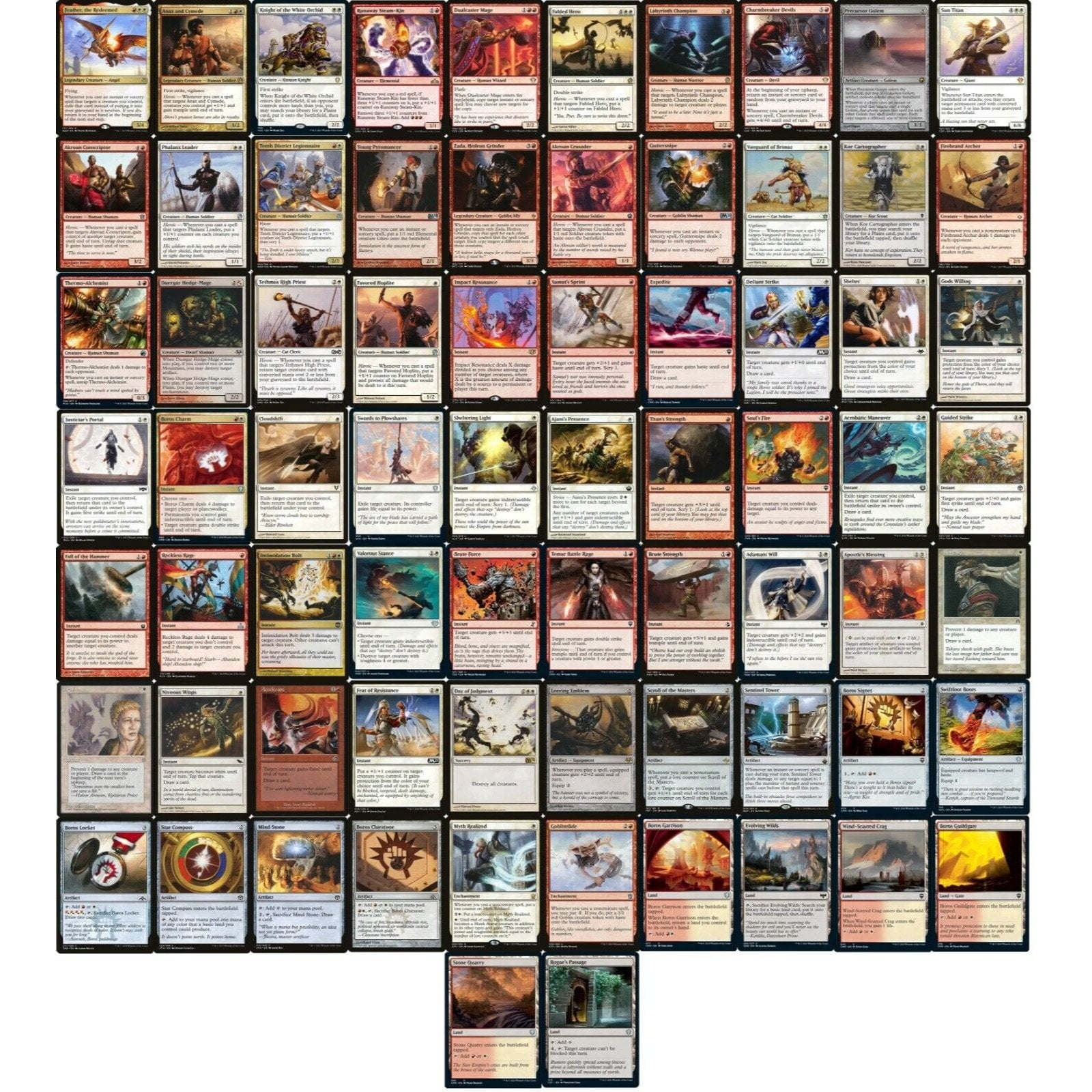 ELITE Feather, the Redeemed Commander Deck - EDH - Red White Aggro ...