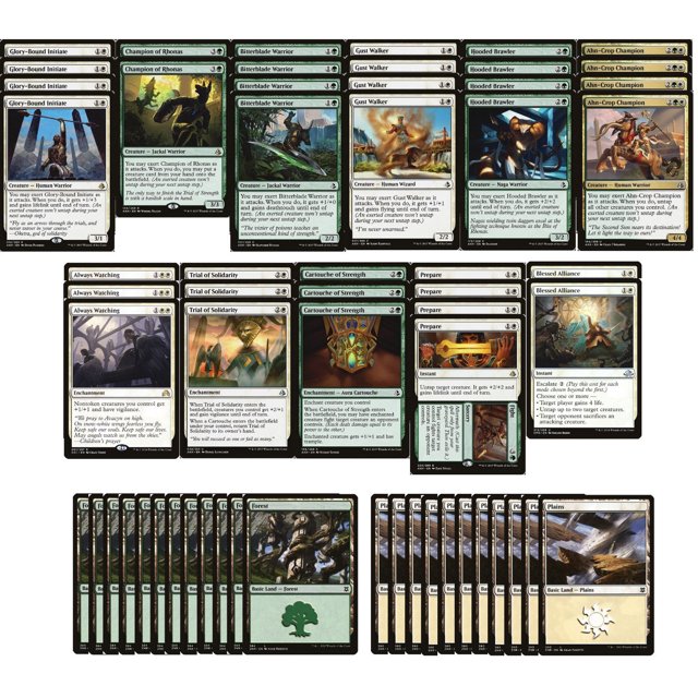 ELITE Green White Exert Deck - Modern - Very Powerful - 60 Cards - MTG ...