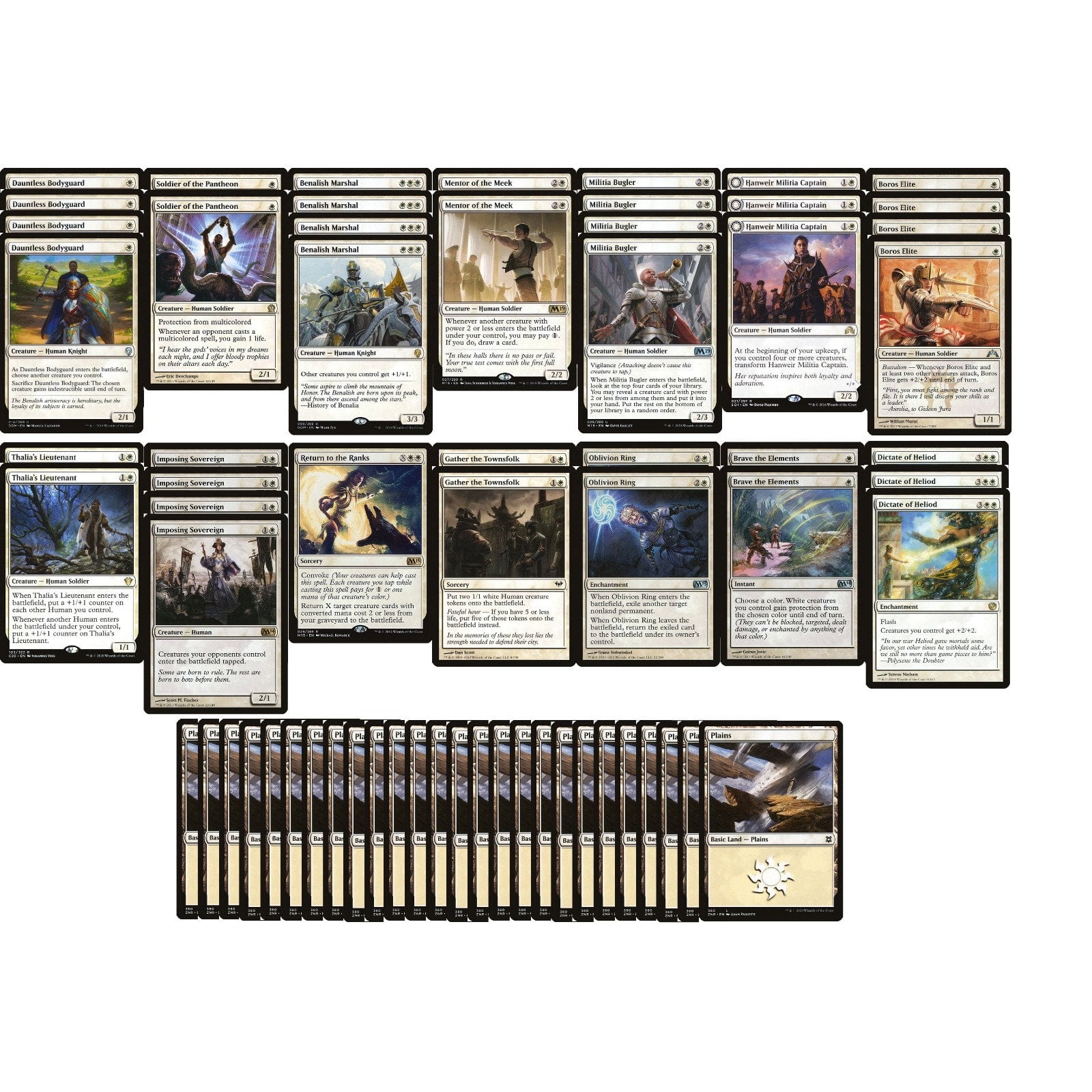 ELITE Human Deck - Mono White - 60 Card - Modern - MTG NM/M! - Walmart.com