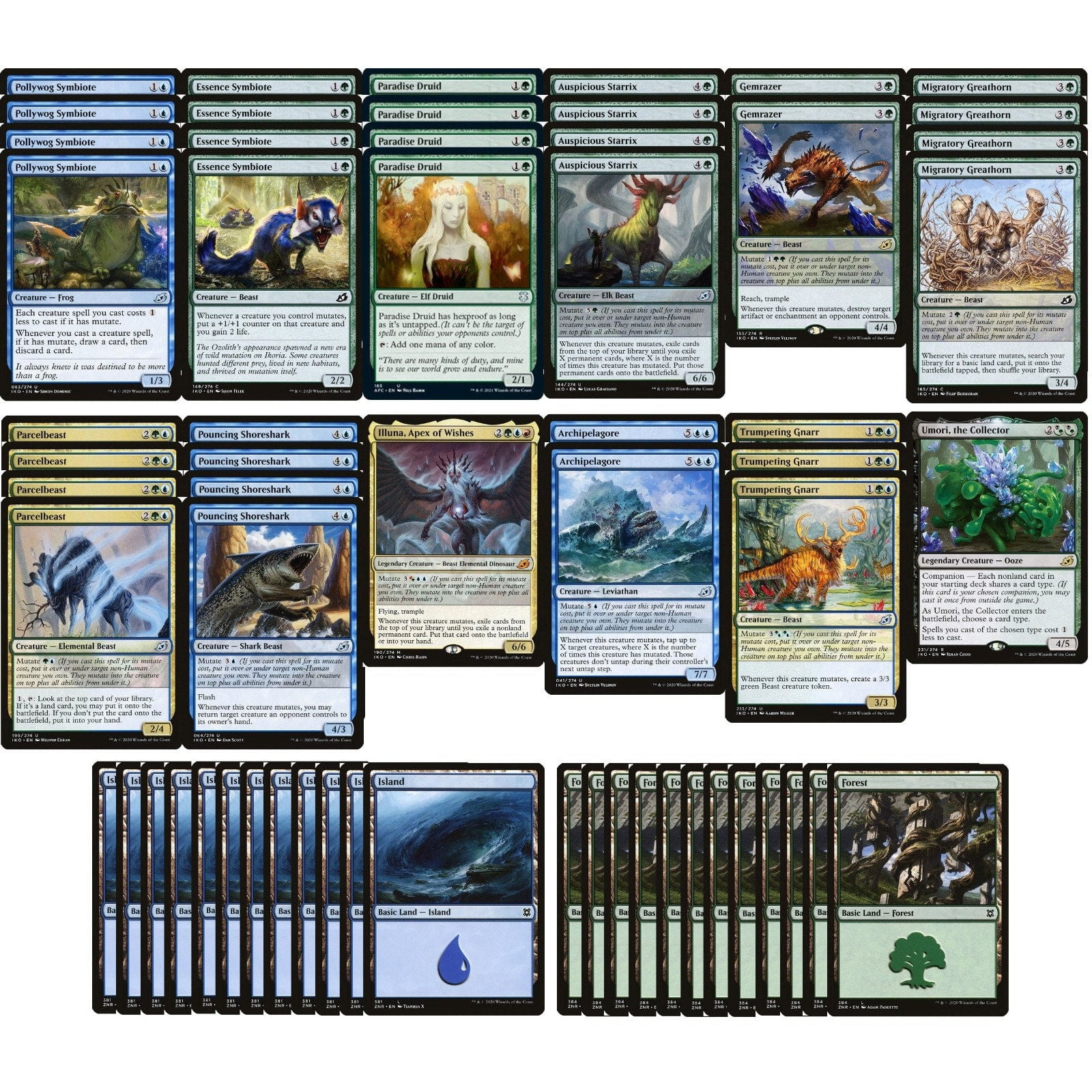 ELITE Simic Mutate Deck - Blue Green - Very Powerful - 60 Card - MTG! - Walmart.com