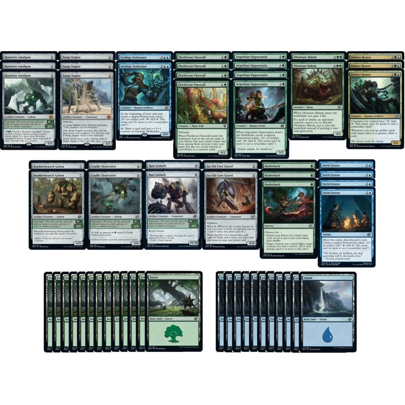 ELITE Simic Powerstone Ramp Deck - Massive Creatures - Powerful - 60 ...
