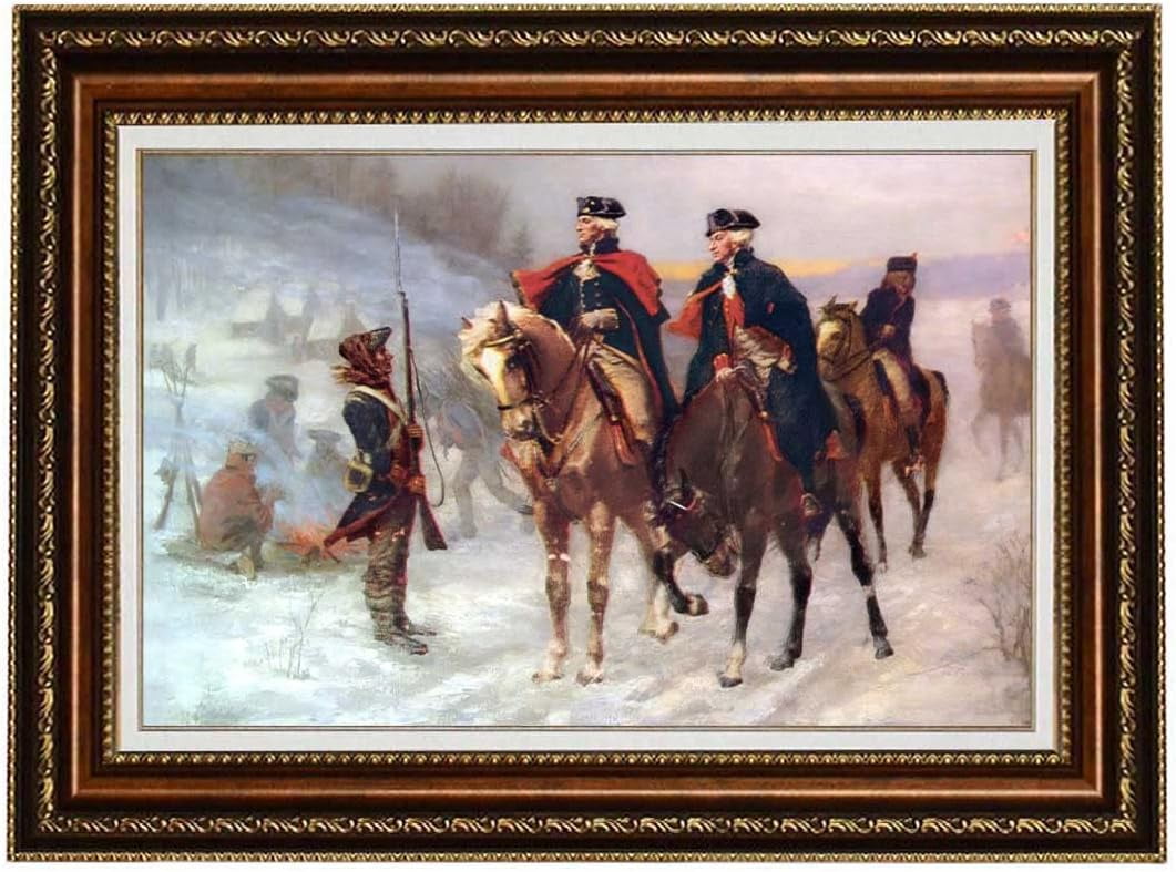 ELITEART-George Washington and Lafayette at Valley Forge Oil Painting ...