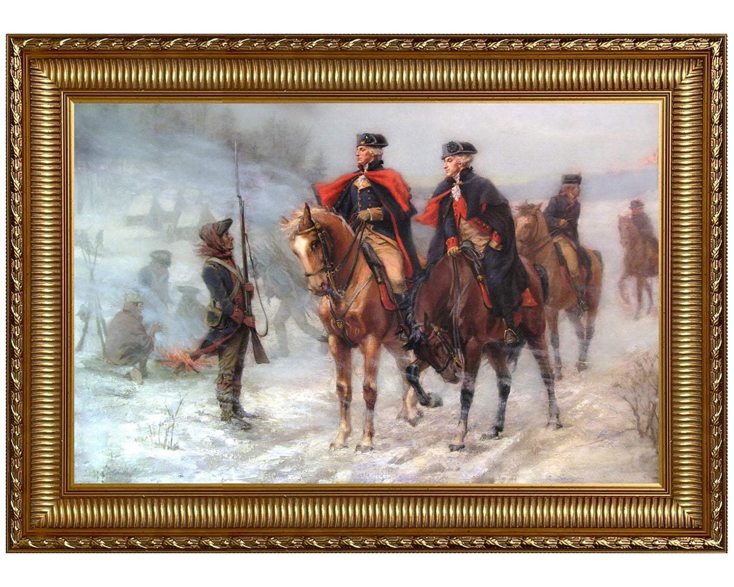 ELITEART-George Washington and Lafayette at Valley Forge Oil Painting ...