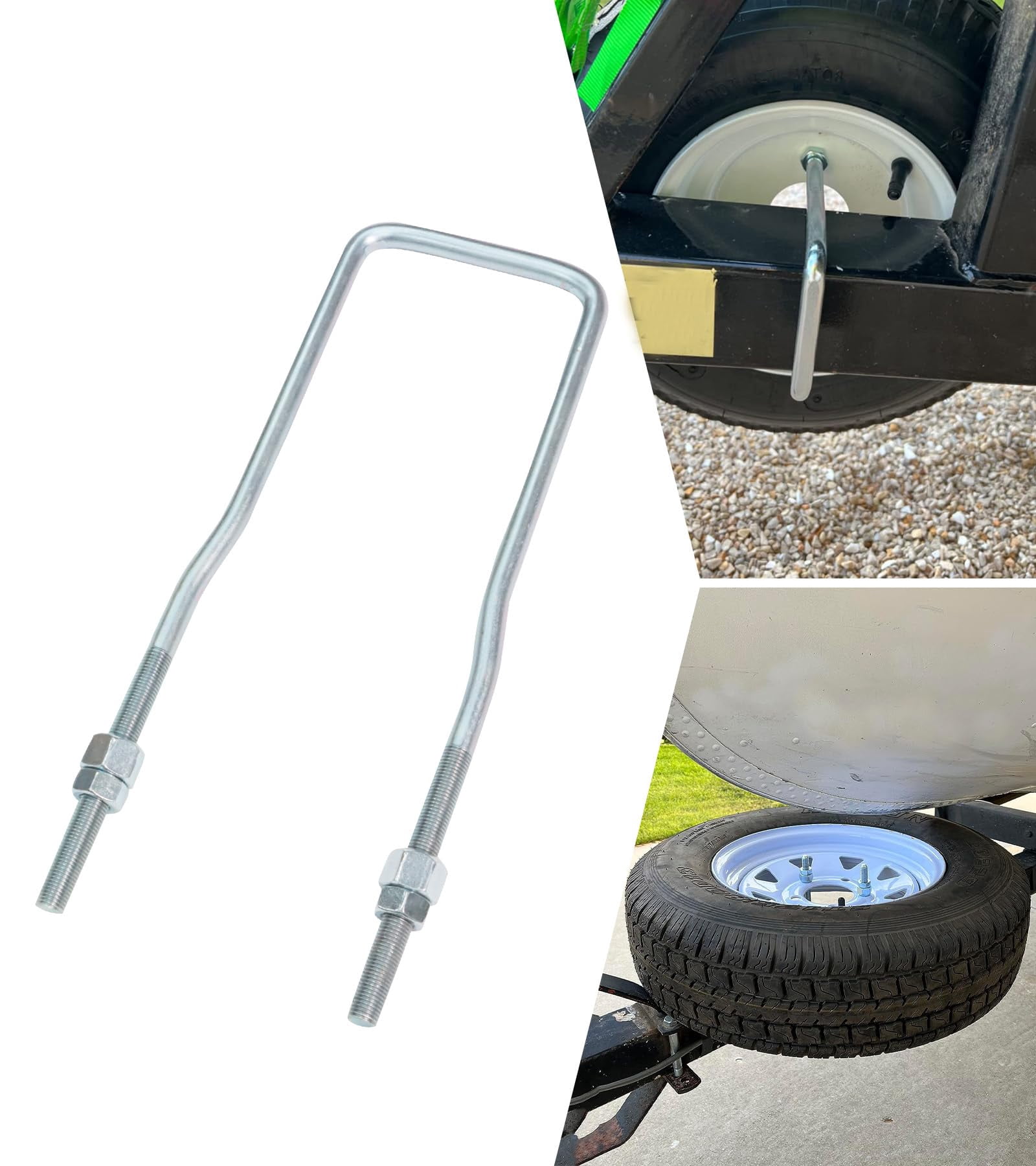 ELITEWILL 12" U-Bolt Spare RRF12 Tire Carrier Holder Bracket for ...
