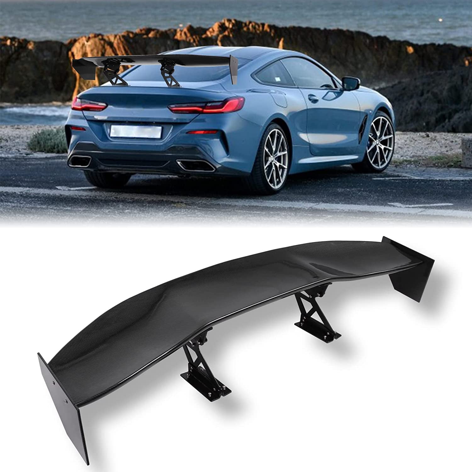 ELITEWILL 57" Universal Rear Trunk Wing Spoiler, Adjustable GT Style ...
