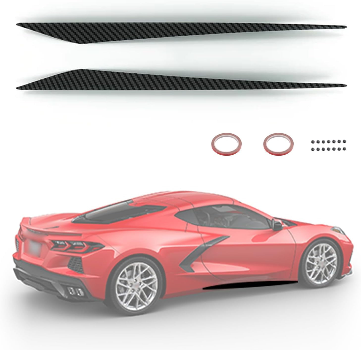 ELITEWILL C8 Side Skirts Rocker Panels Guard Pair Fit for 2020-2024 ...