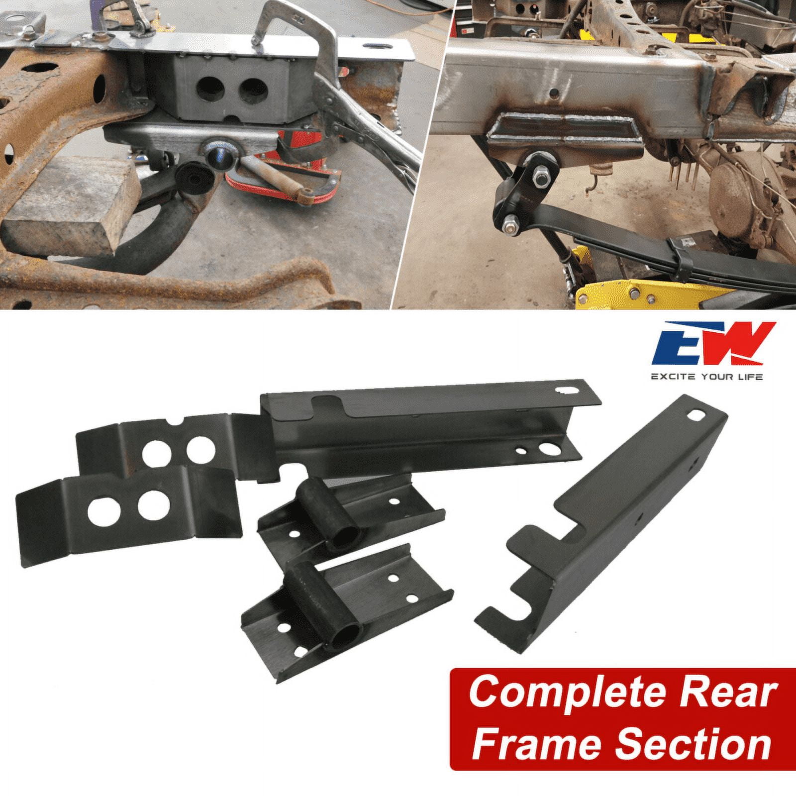 ELITEWILL Complete Rear Frame Section w/Leaf Spring Shackle Mount for ...