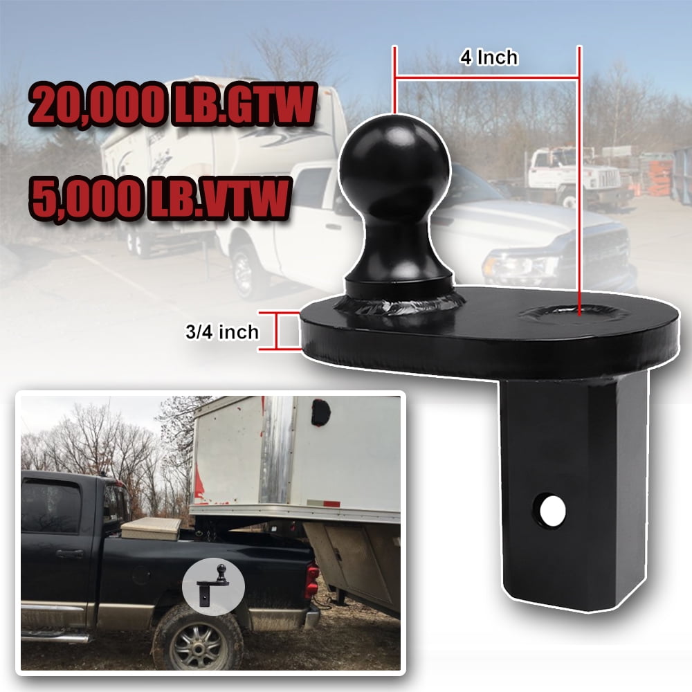 ELITEWILL Heavy Duty Gooseneck Hitch Extender, 2-5/16" Ball, 4" Offset ...