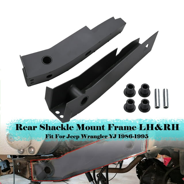 ELITEWILL LH & RH Rear Shackle Mount Frame Repair Kit for Jeep Wrangler ...